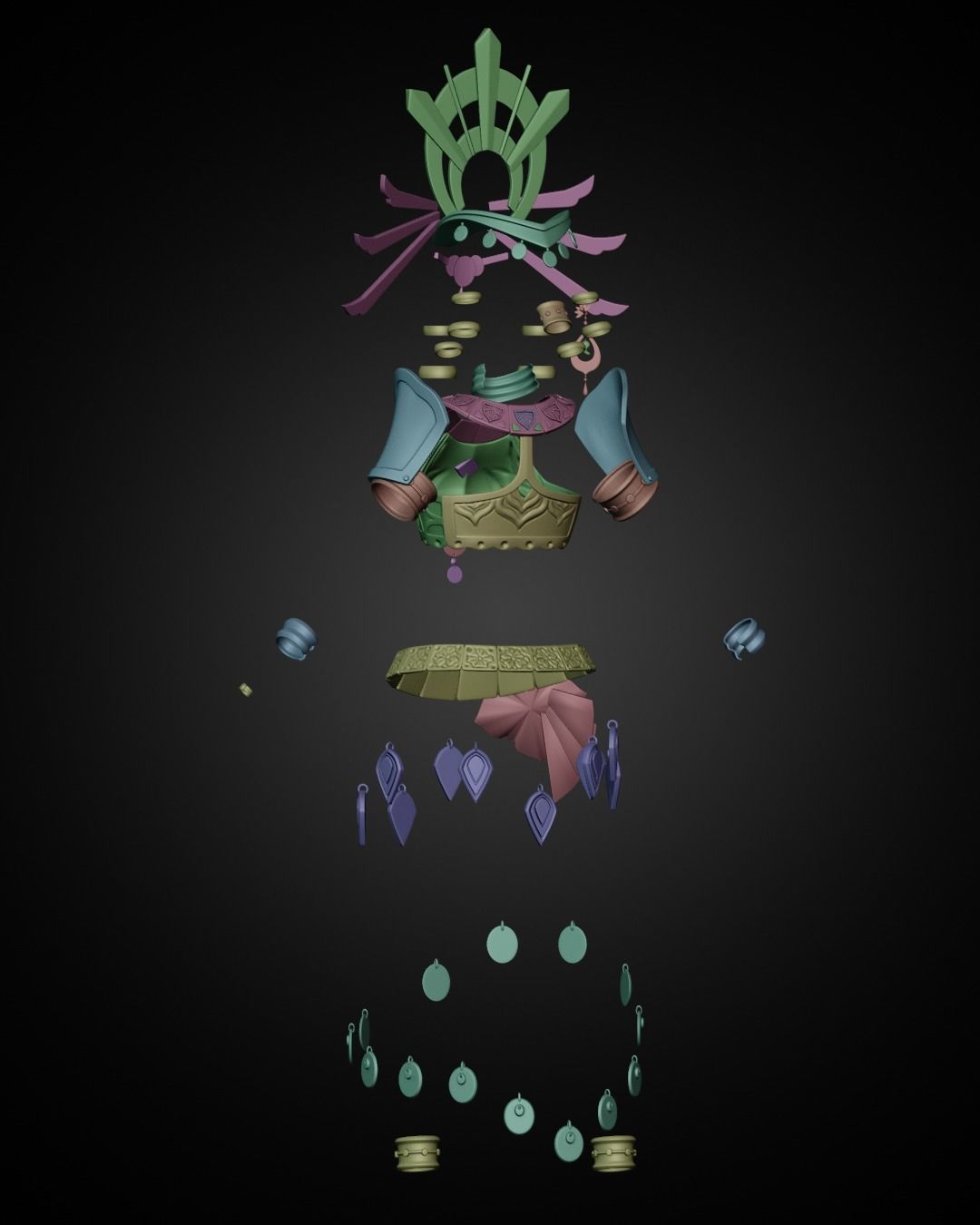 The Legend of Zelda Riju Armor for Cosplay 3D model 3D printable | CGTrader