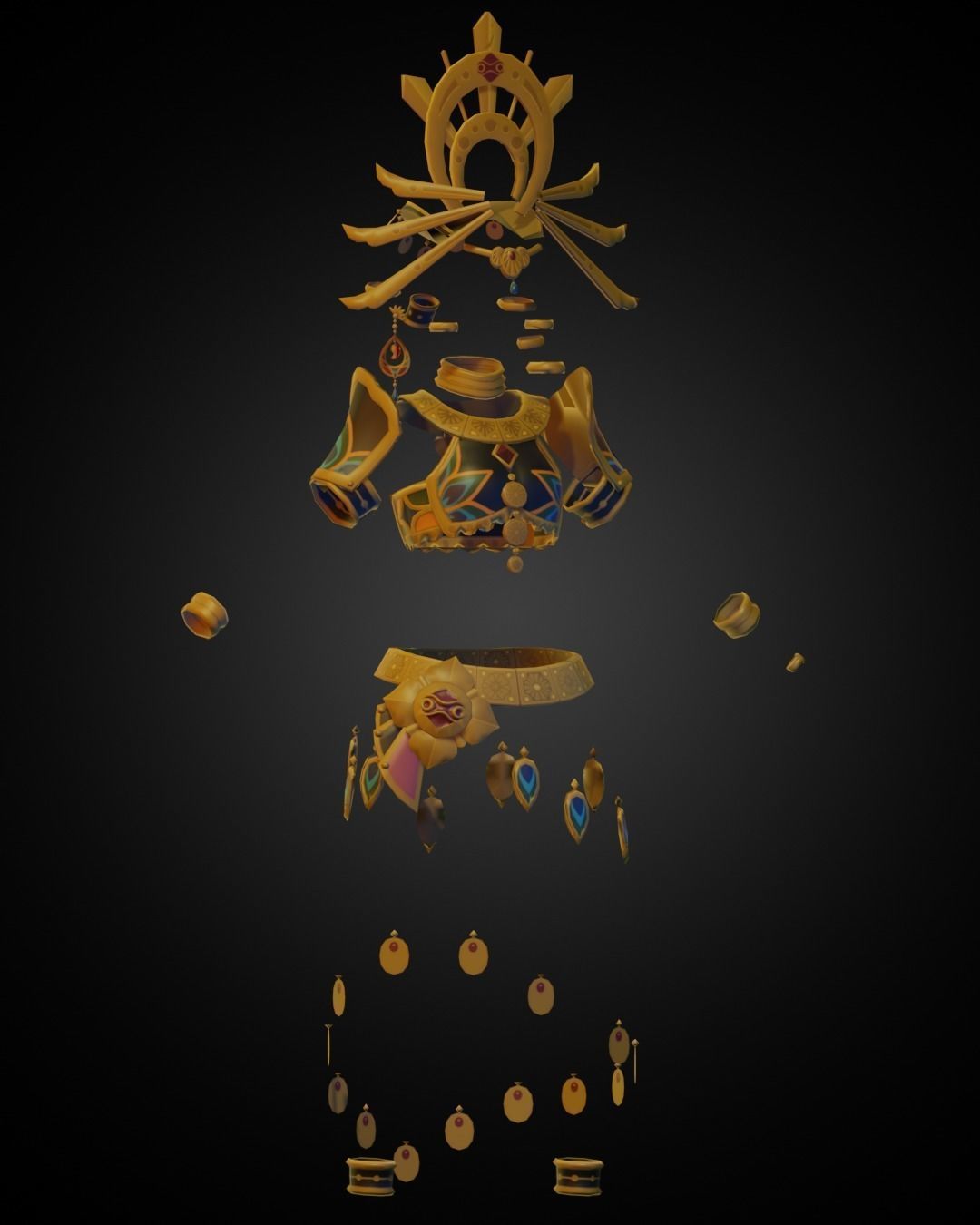 The Legend of Zelda Riju Armor for Cosplay 3D model 3D printable | CGTrader