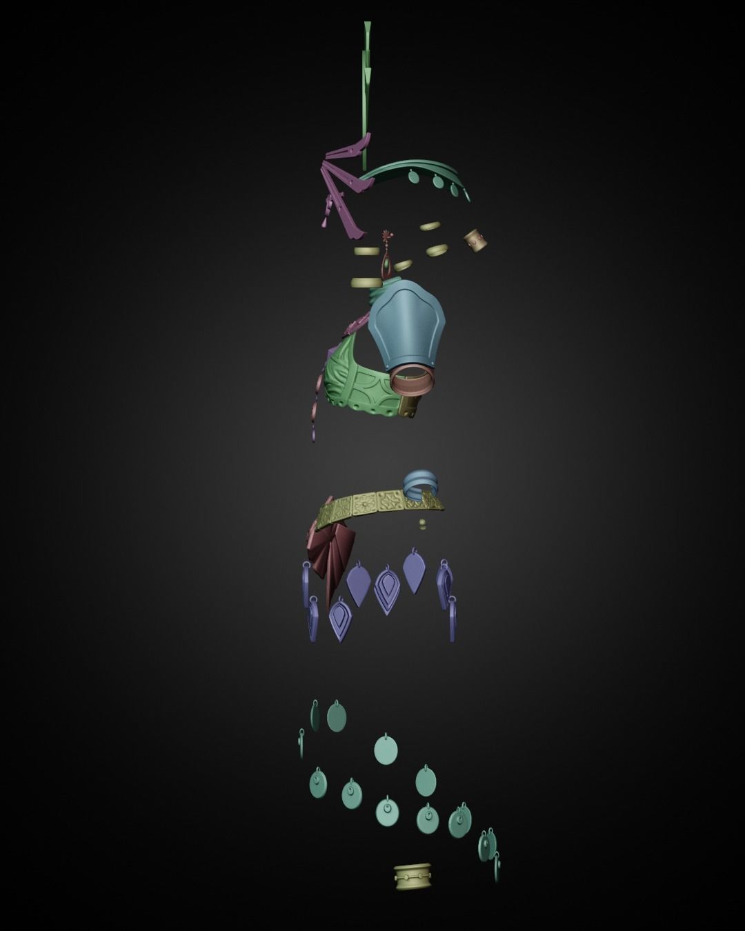 The Legend of Zelda Riju Armor for Cosplay 3D model 3D printable | CGTrader