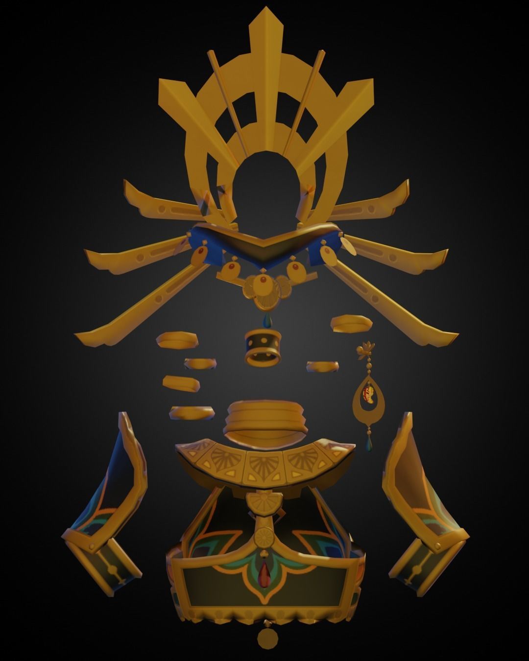 The Legend of Zelda Riju Armor for Cosplay 3D model 3D printable | CGTrader
