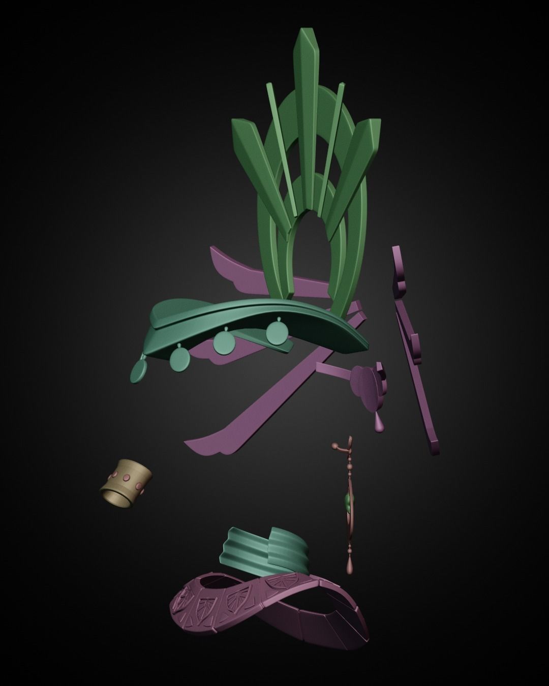 The Legend of Zelda Riju Armor for Cosplay 3D model 3D printable | CGTrader