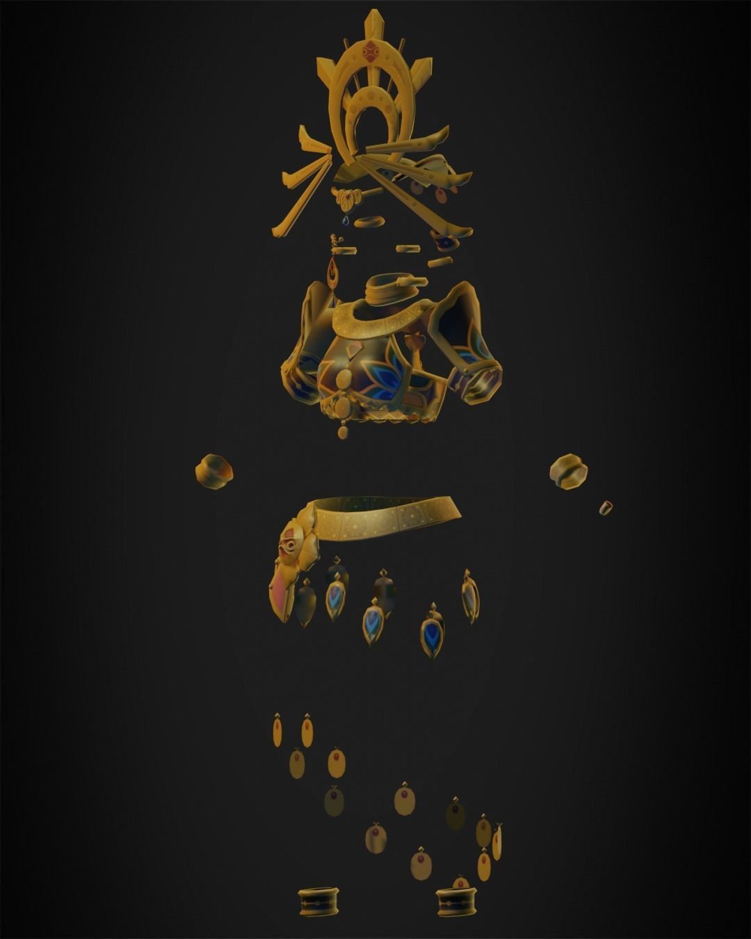 The Legend of Zelda Riju Armor for Cosplay 3D model 3D printable | CGTrader