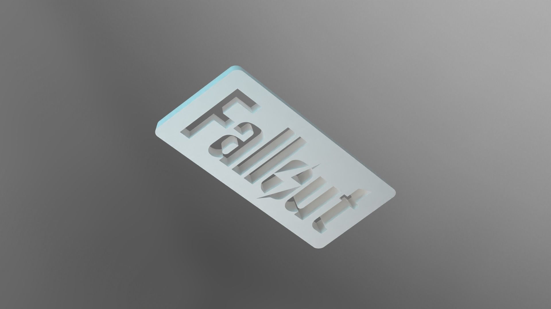 Fallout Logo 3D model | CGTrader