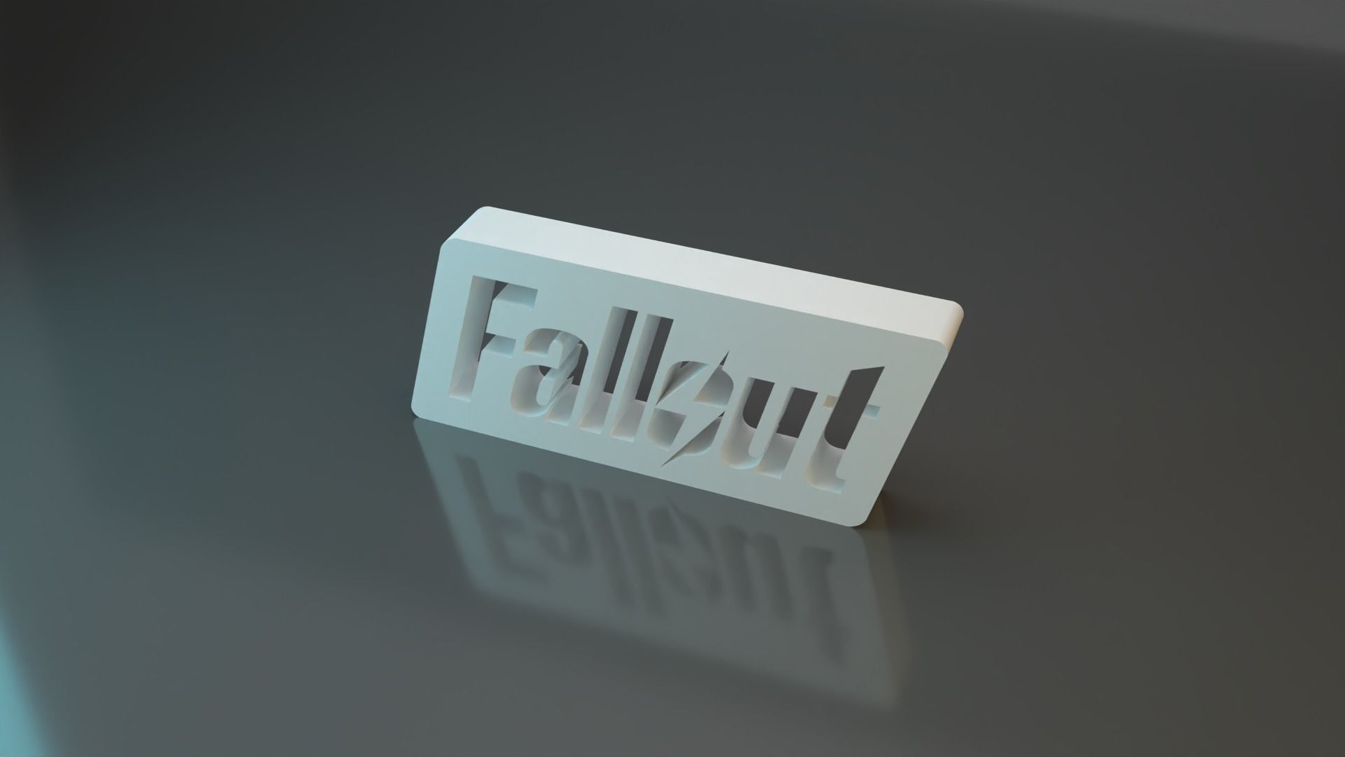 Fallout Logo 3D model | CGTrader