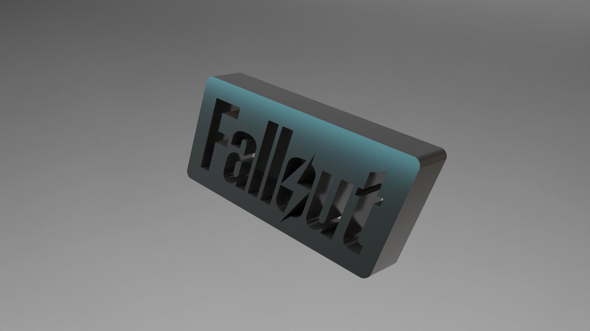 Fallout Logo 3D model | CGTrader