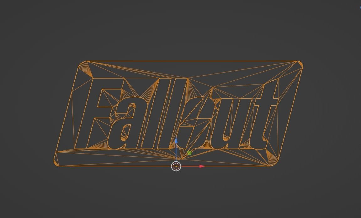 Fallout Logo 3D model | CGTrader