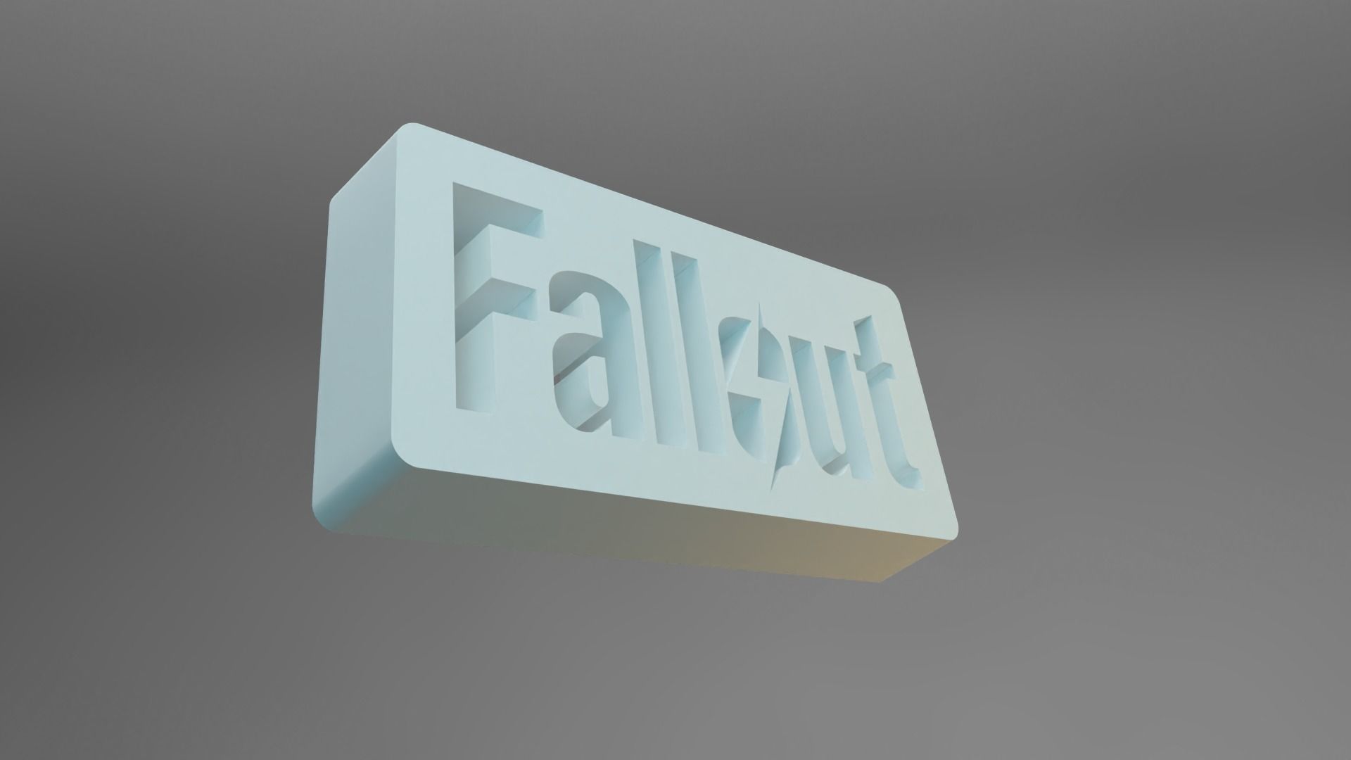 Fallout Logo 3D model | CGTrader