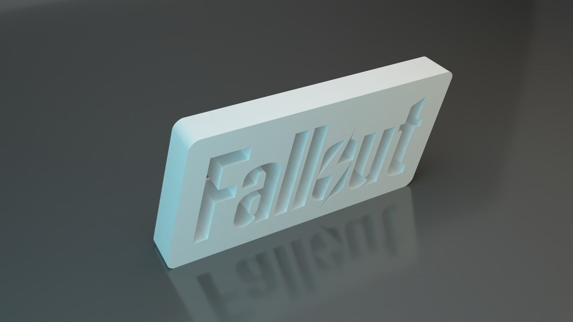 Fallout Logo 3D model | CGTrader