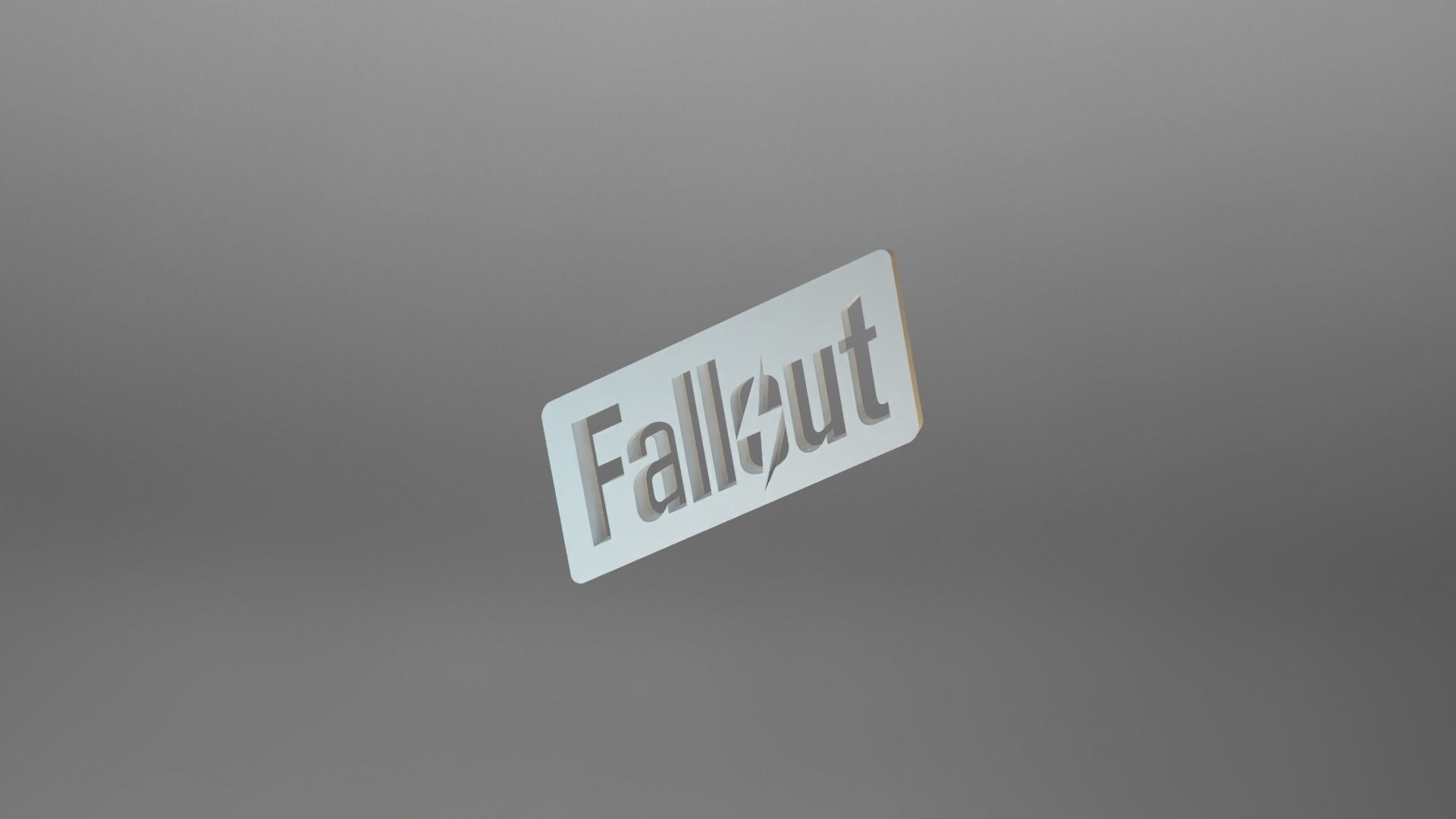 Fallout Logo 3D model | CGTrader