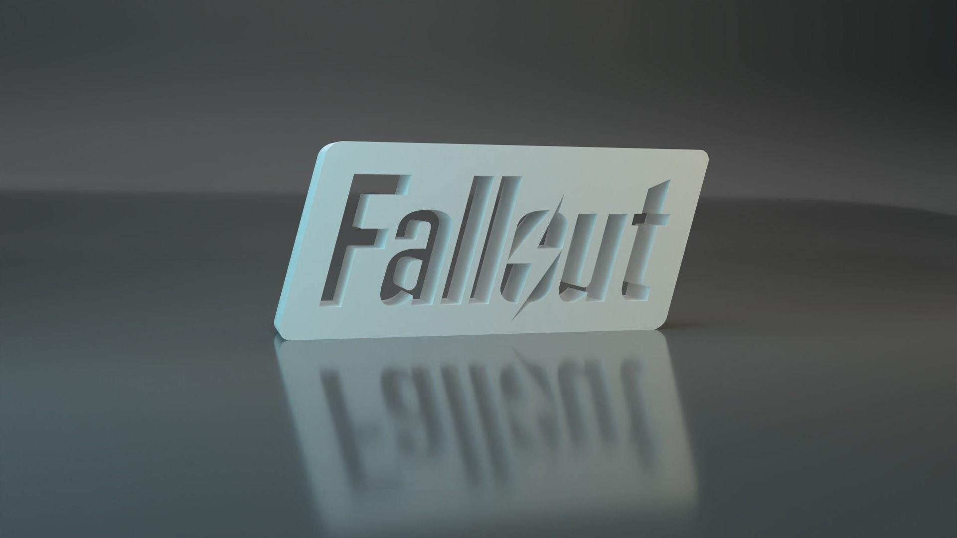 Fallout Logo 3D model | CGTrader