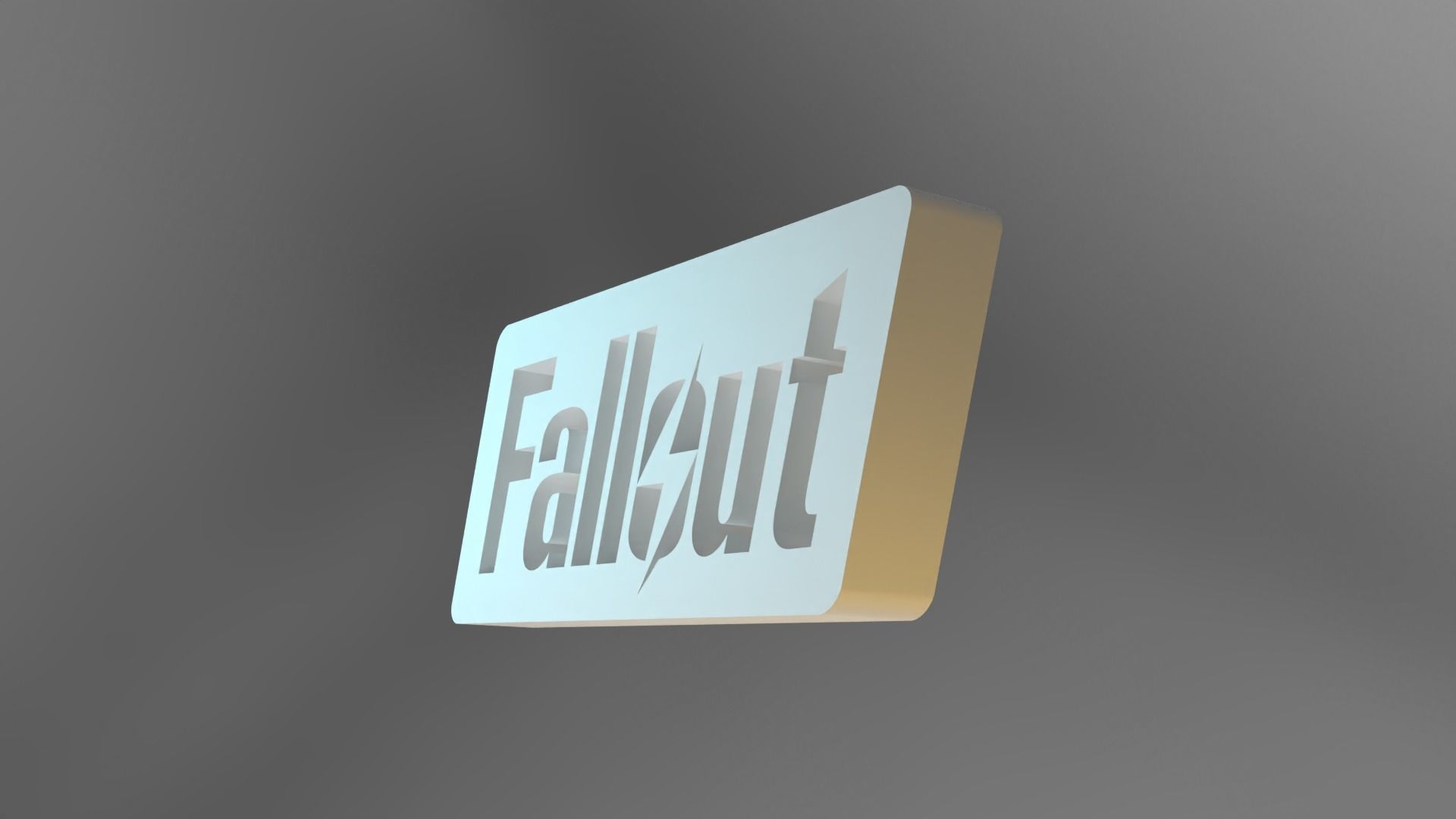 Fallout Logo 3D model | CGTrader