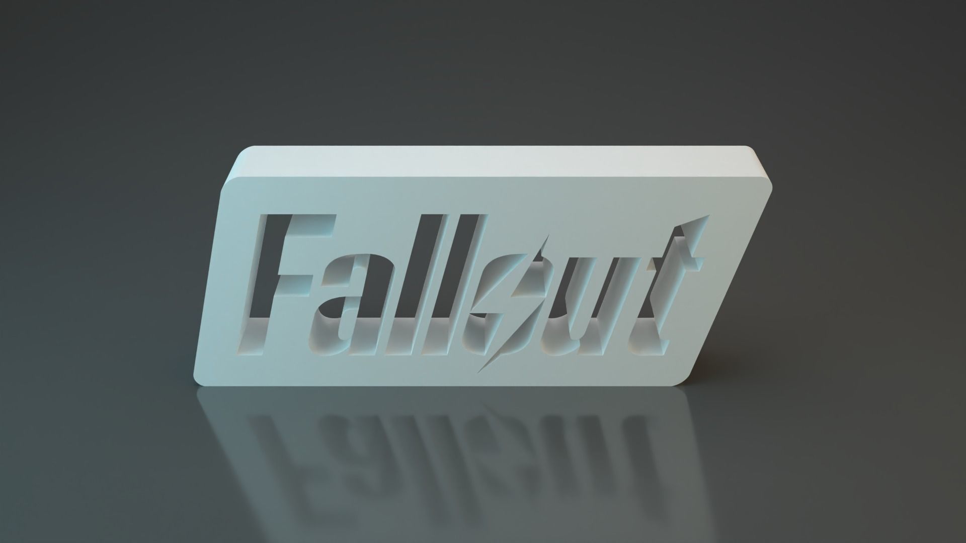 Fallout Logo 3D model | CGTrader