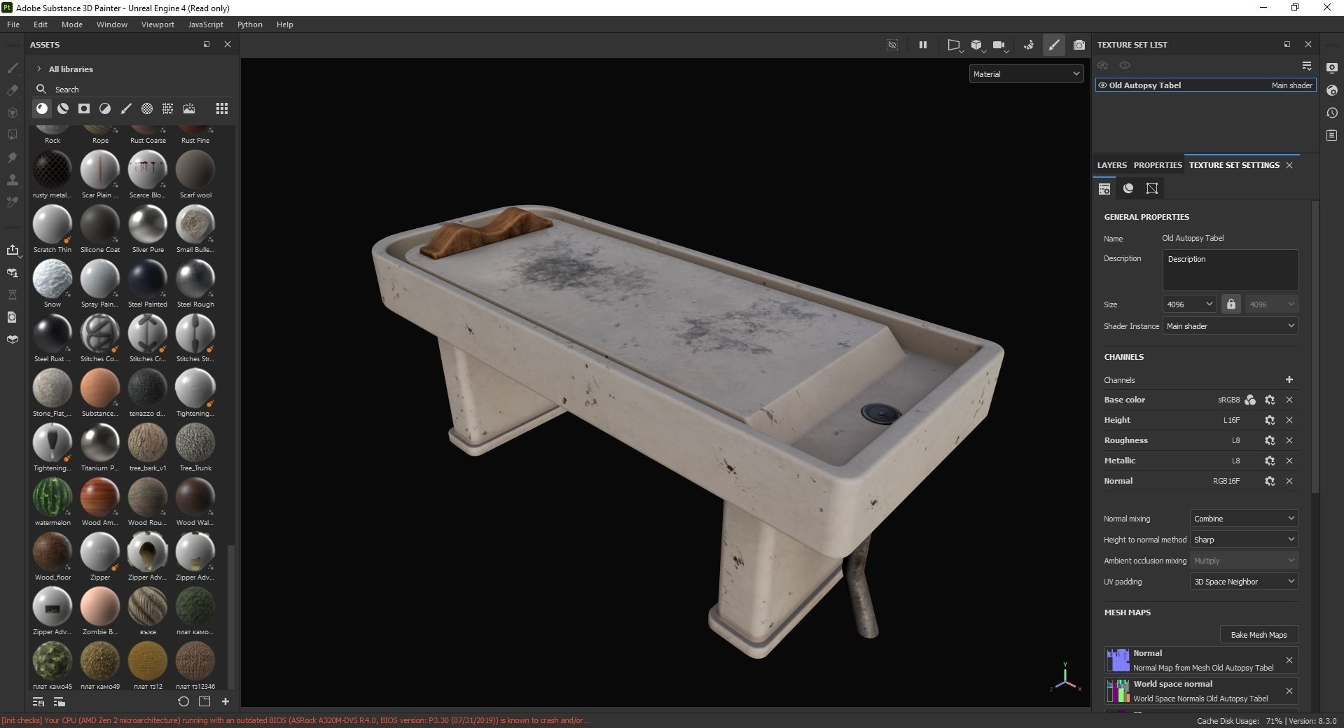 3D model Old Autopsy Tabel 3D Model VR / AR / low-poly | CGTrader