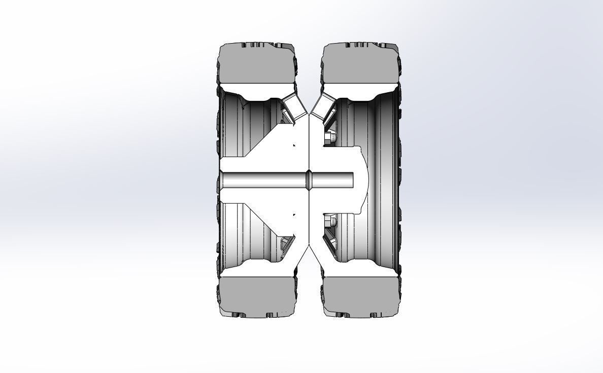 Diecast Rear semi wheel for pickup V16 Scale 1 to 25 3D model 3D ...