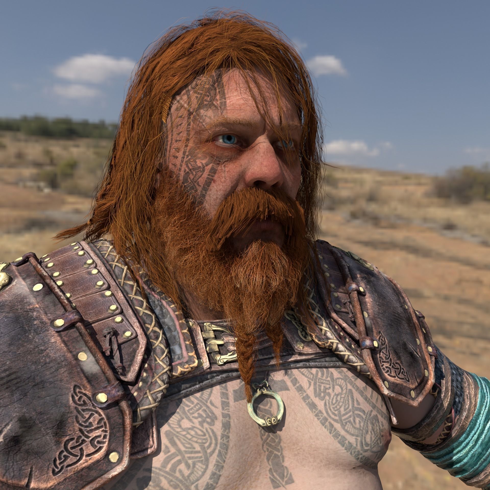 Thor from God of War Ragnarok with mjolnir 3D model | CGTrader