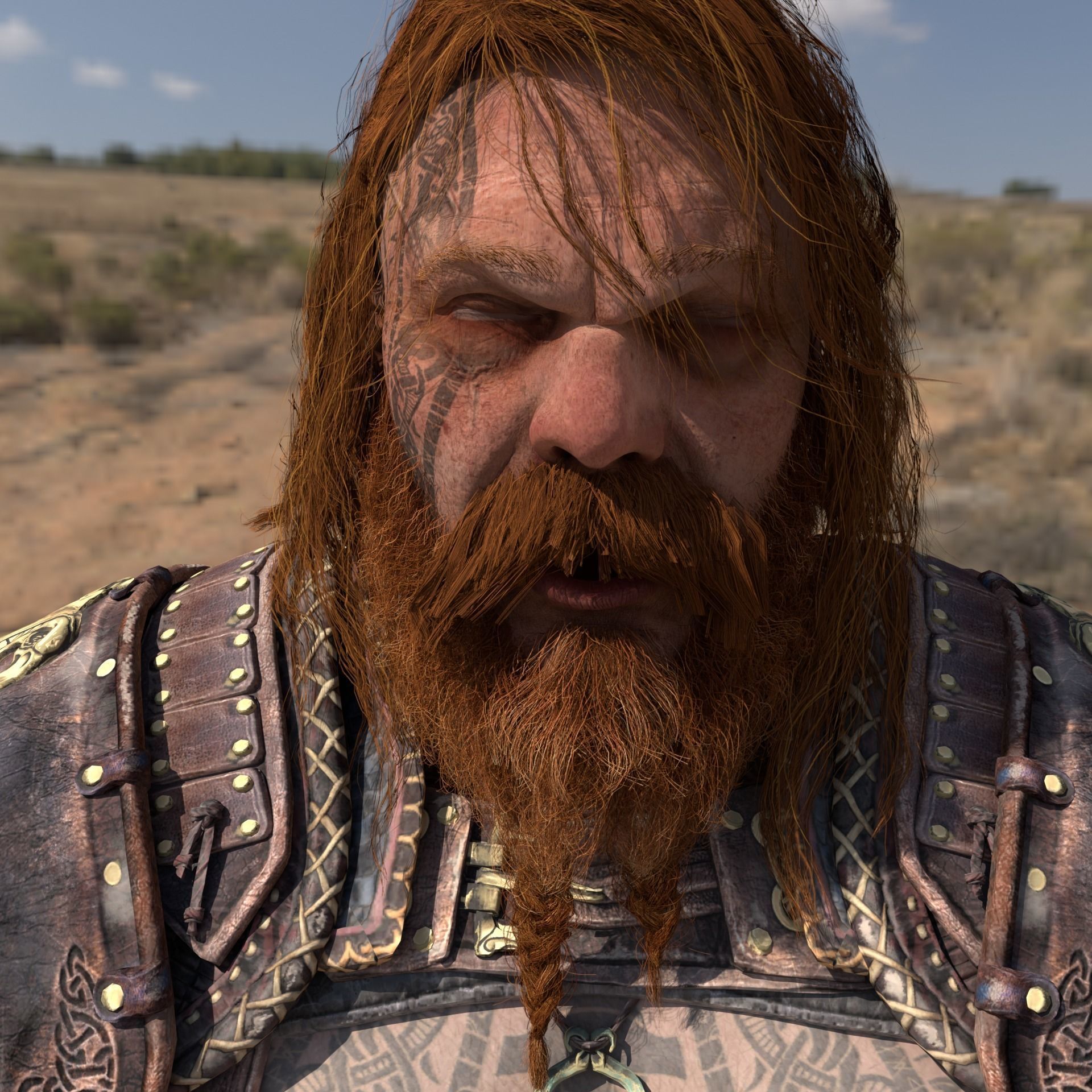 Thor from God of War Ragnarok with mjolnir 3D model | CGTrader