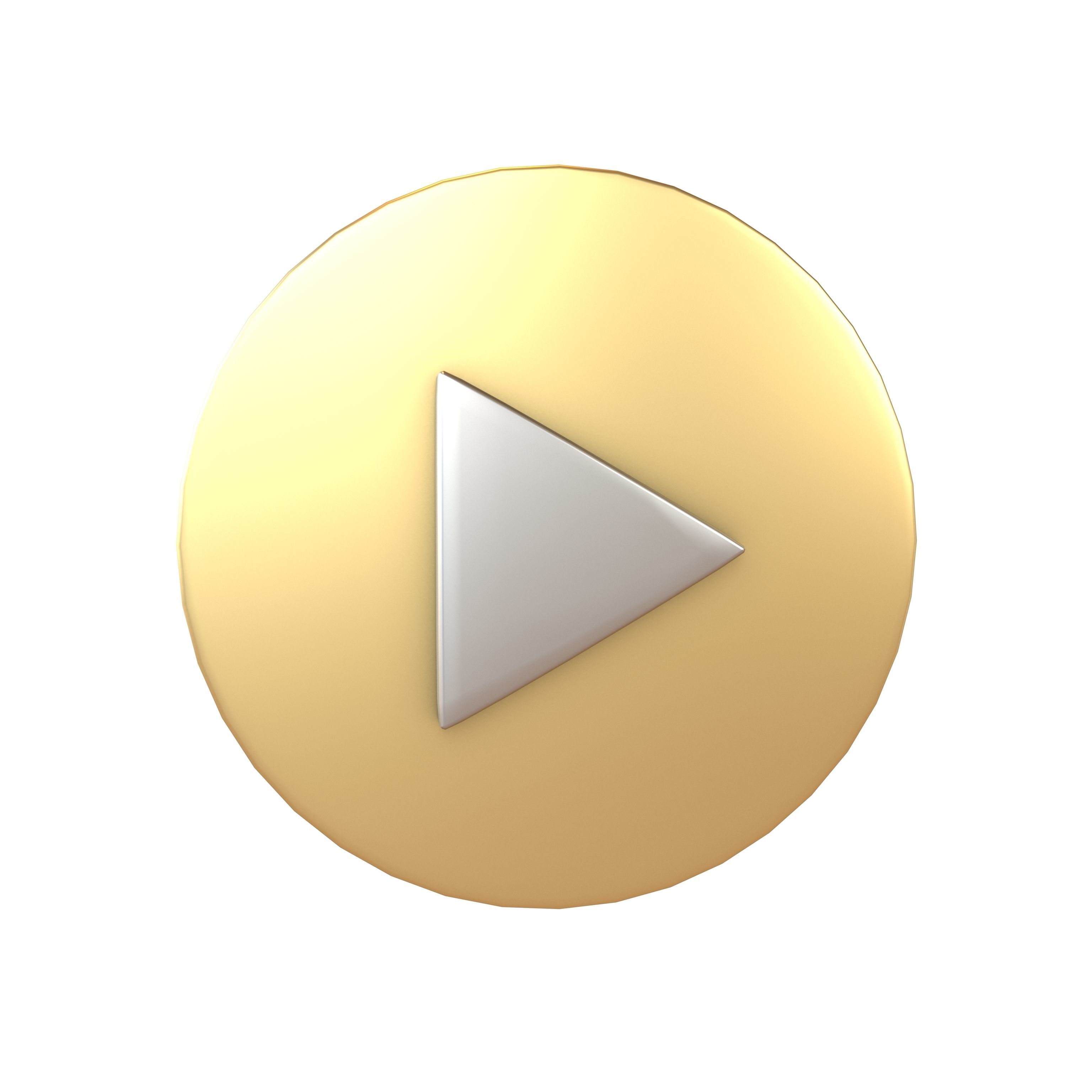 3D model Play Button Symbol V1 004 VR / AR / low-poly | CGTrader