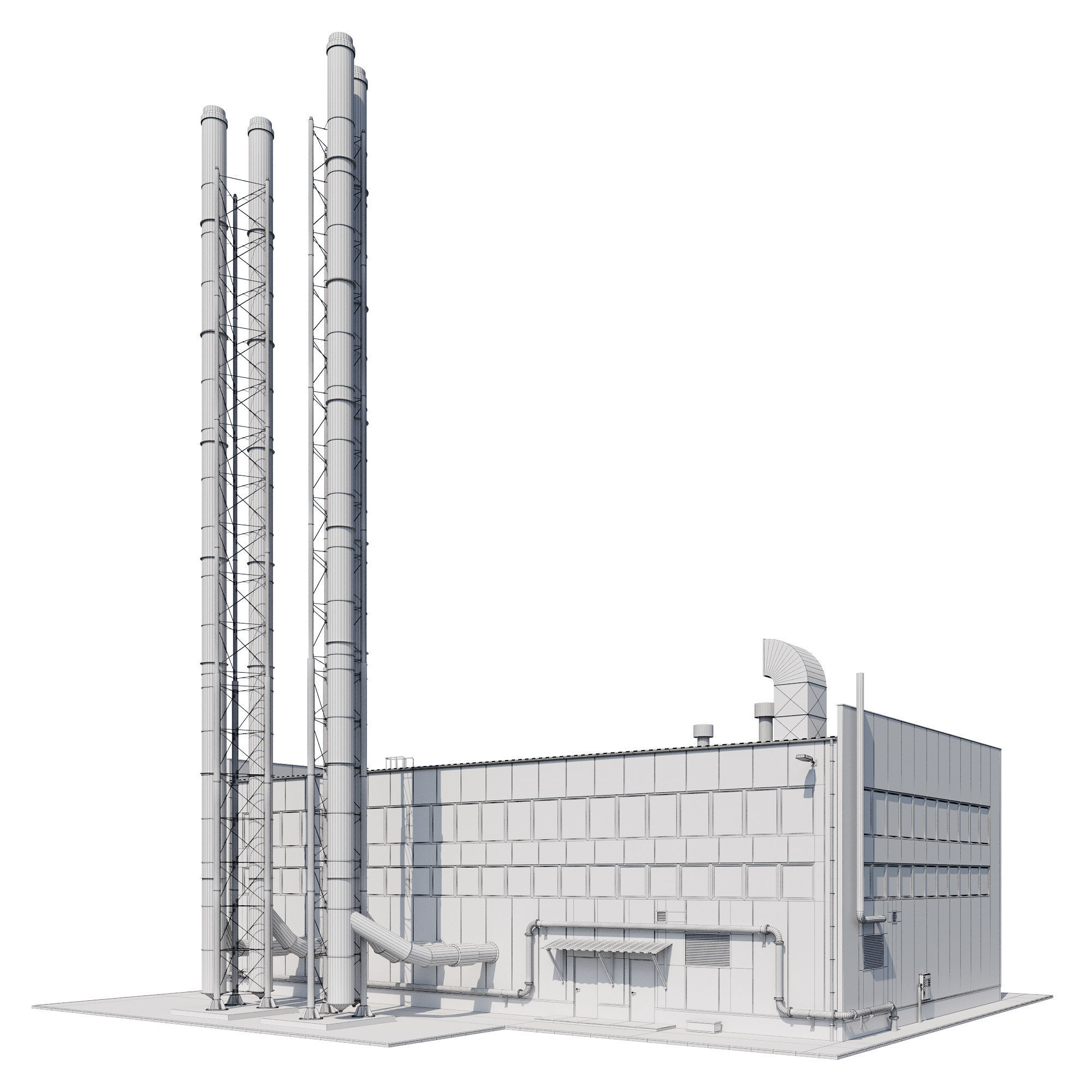 Boiler house 3D model | CGTrader
