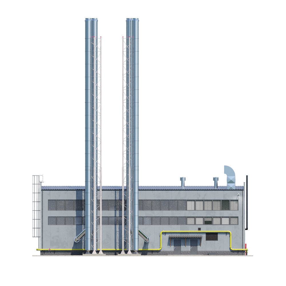 Boiler house 3D model | CGTrader