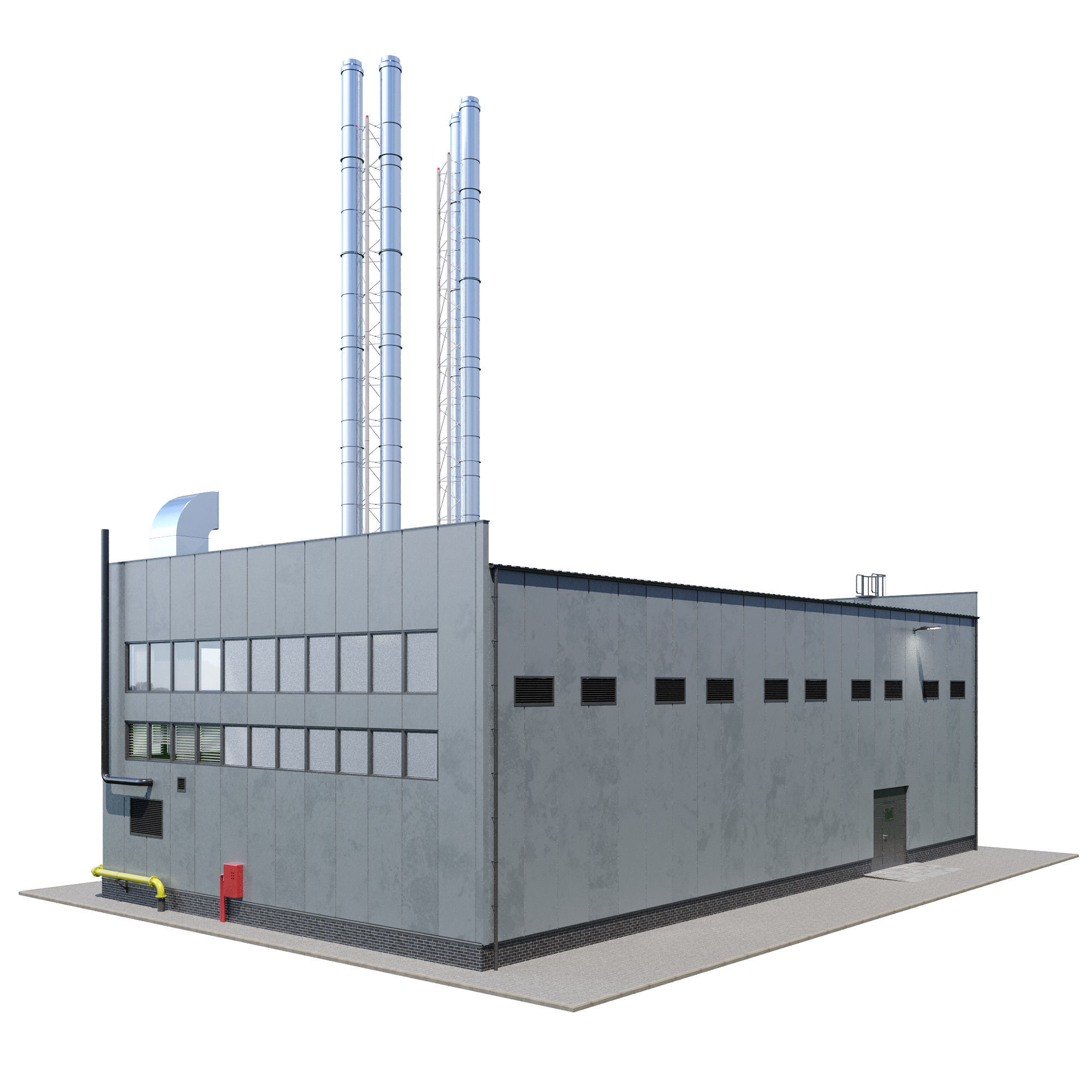 Boiler house 3D model | CGTrader