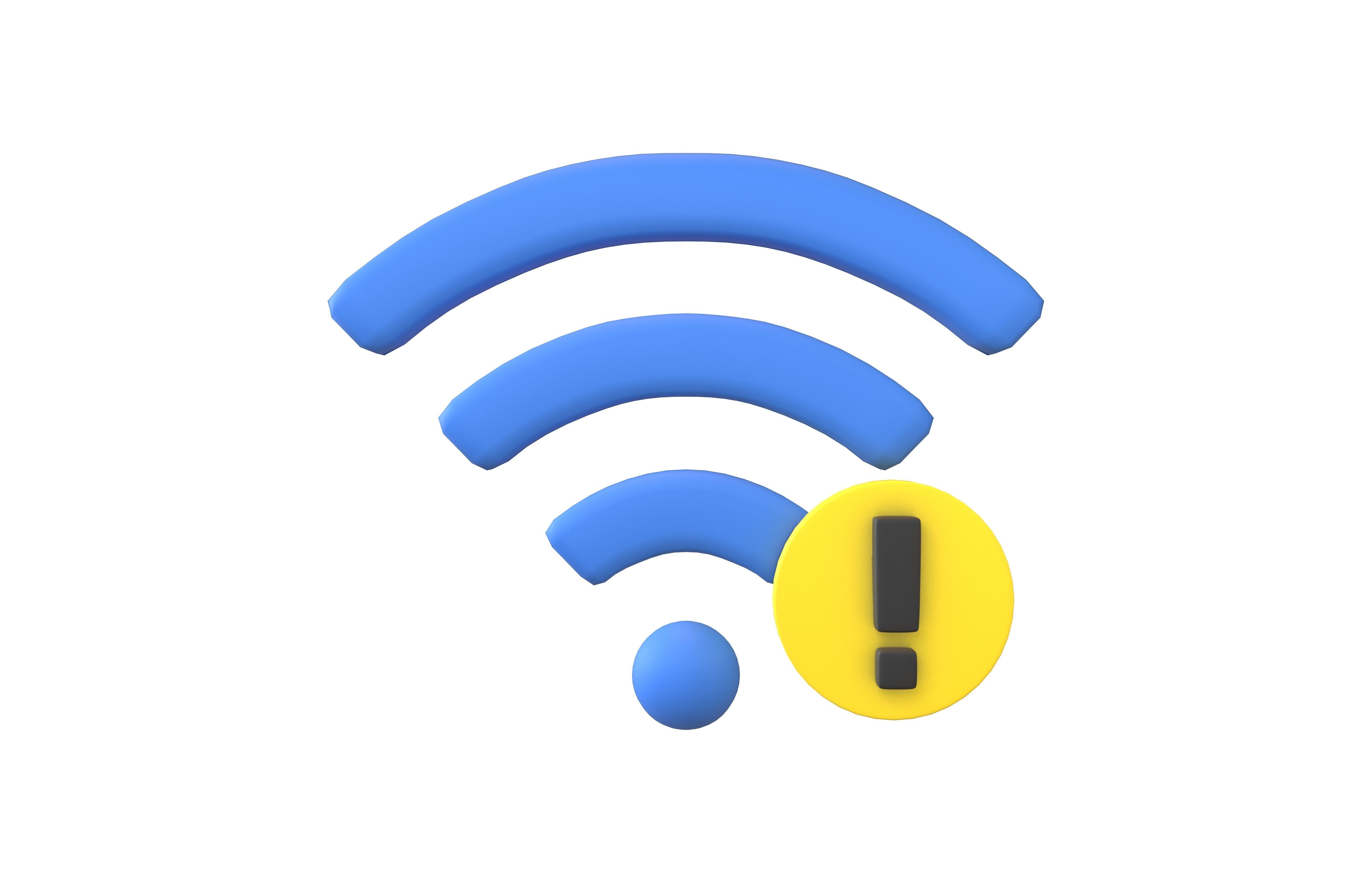 3D model Wifi Problem Symbol v1 008 VR / AR / low-poly | CGTrader