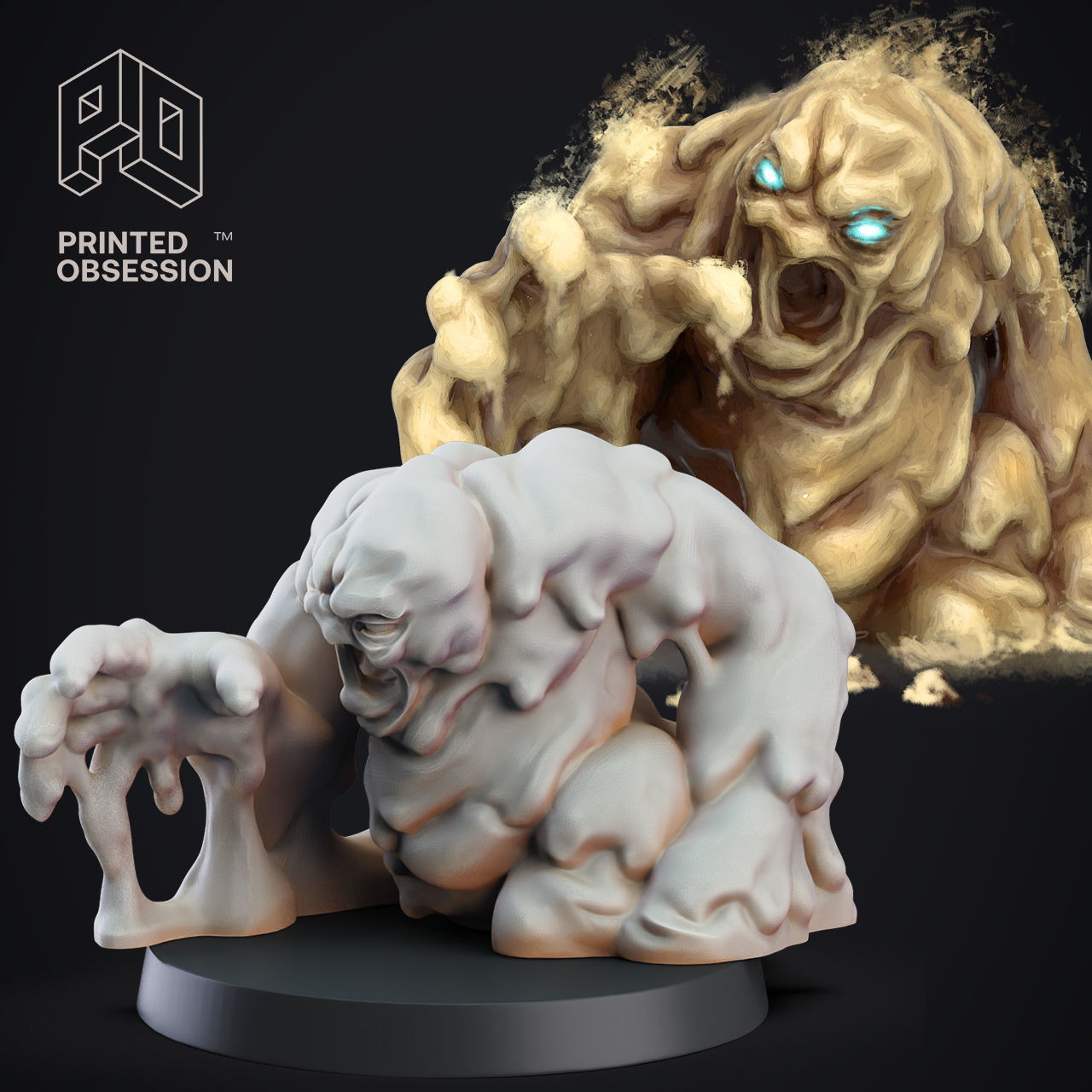 Golem Clay - 3D Printable TTRPG - PRESUPPORTED - 32mm Scale 3D model 3D ...