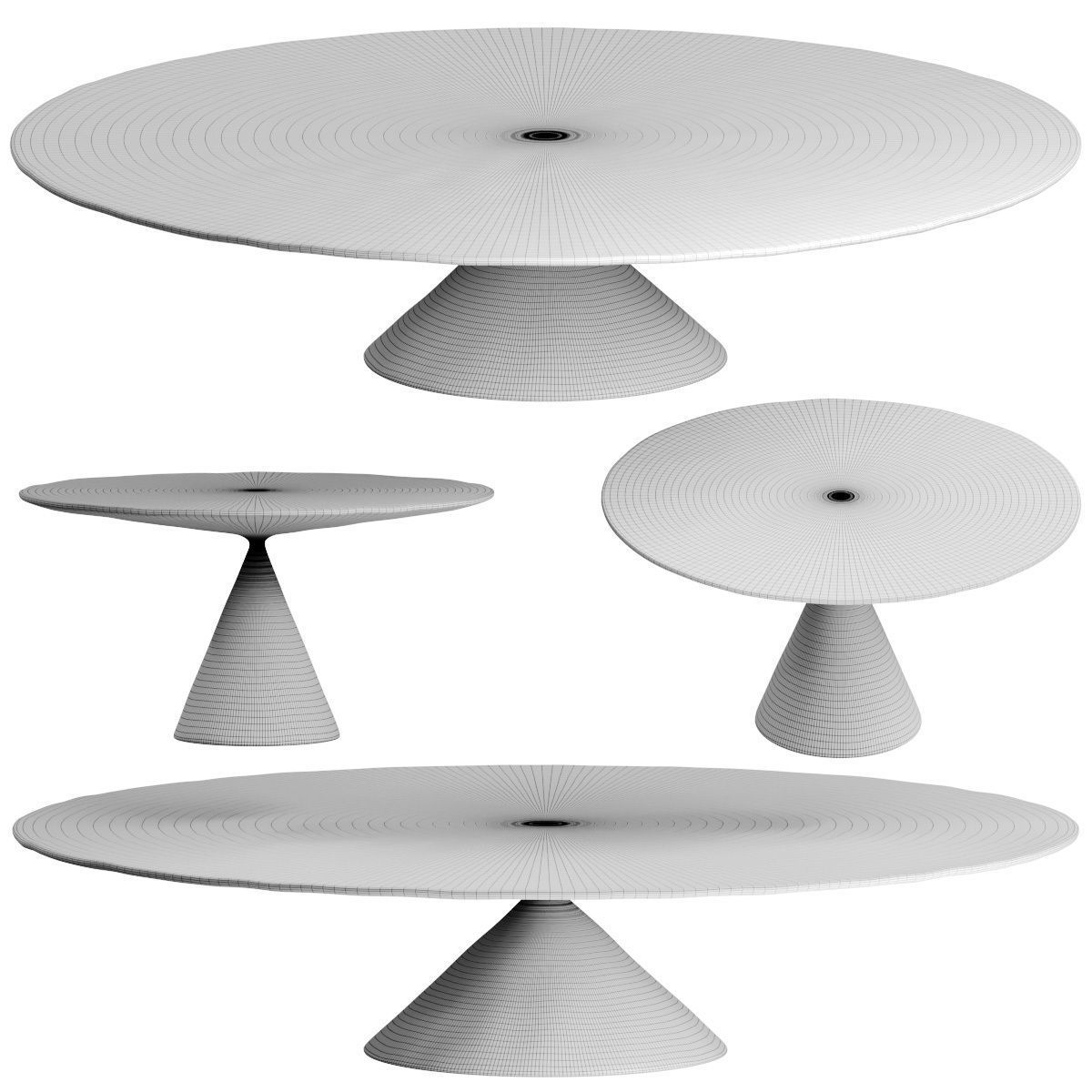 Clay tables Desalto 3D model | CGTrader