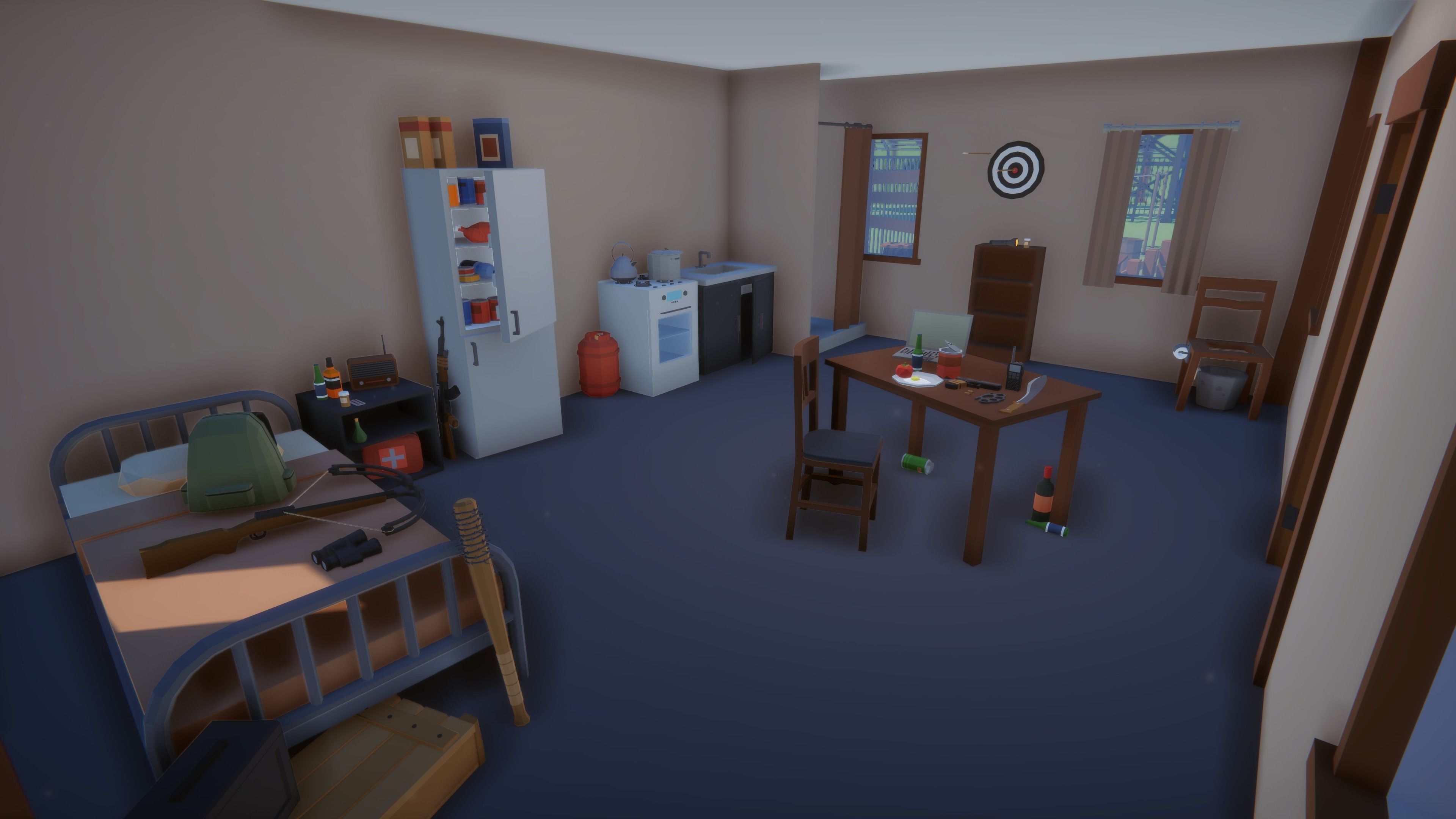 3D model Low Poly Post Apocalyptic Village VR / AR / low-poly | CGTrader