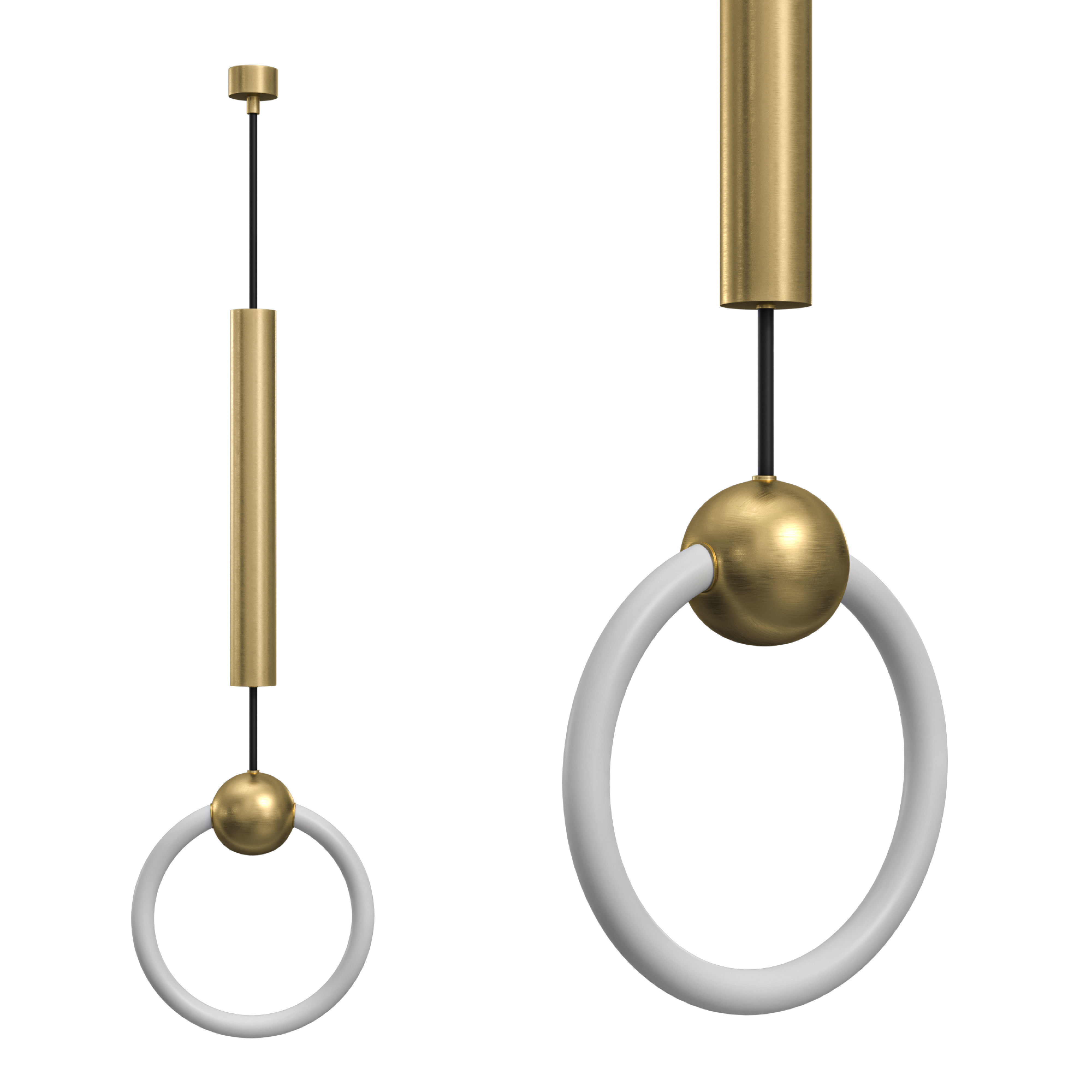 Simplicity Gold Ceiling Lights 3D model | CGTrader