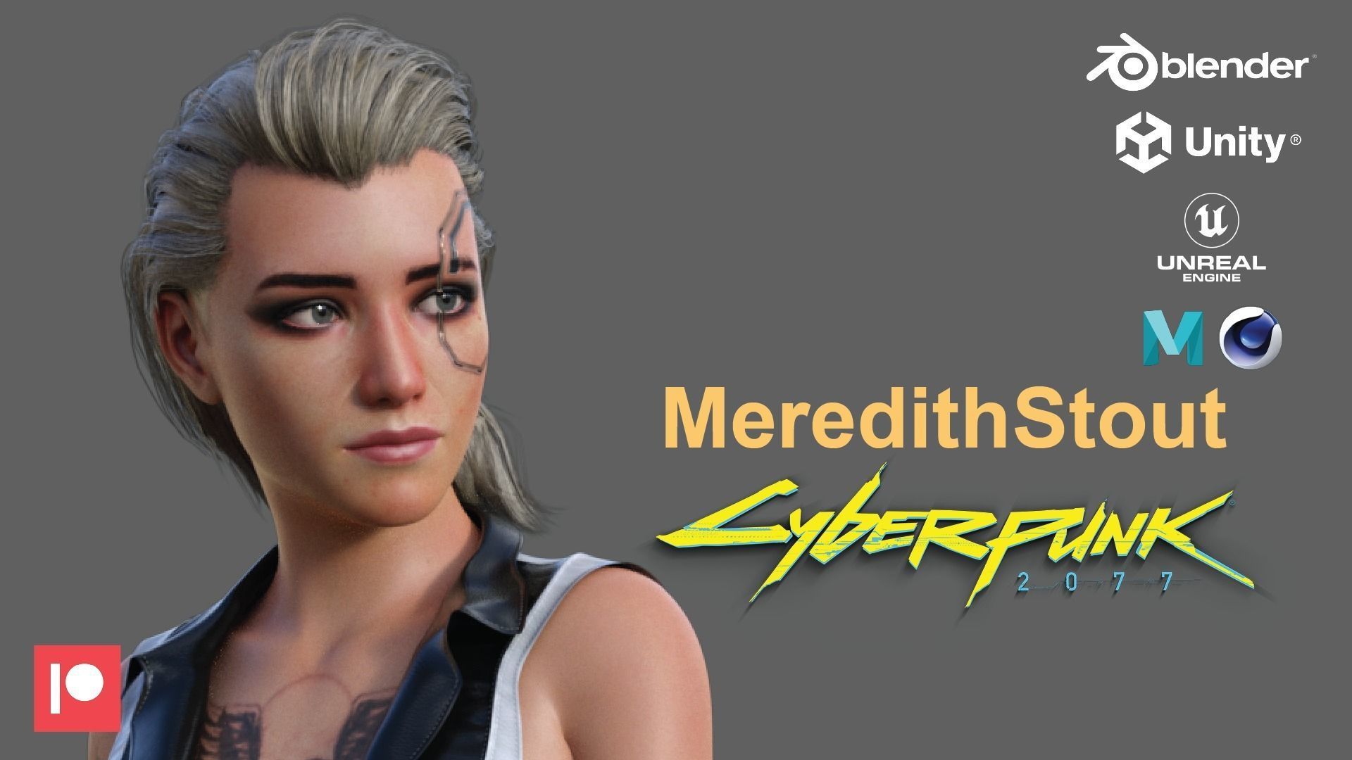 3D model Meredith Stout - Game Ready VR / AR / low-poly | CGTrader