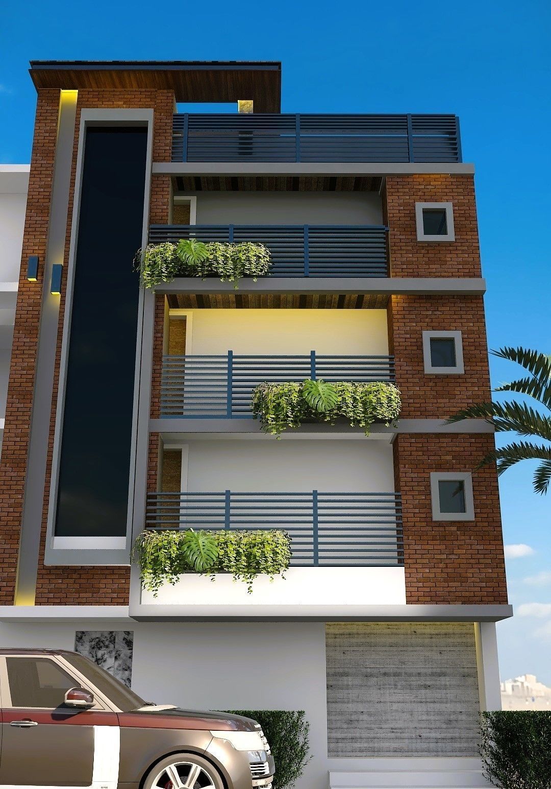 FREE building elevation free VR / AR / low-poly 3D model animated ...