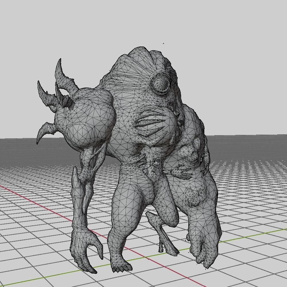 Abomination cartoon evil character 3D model | CGTrader
