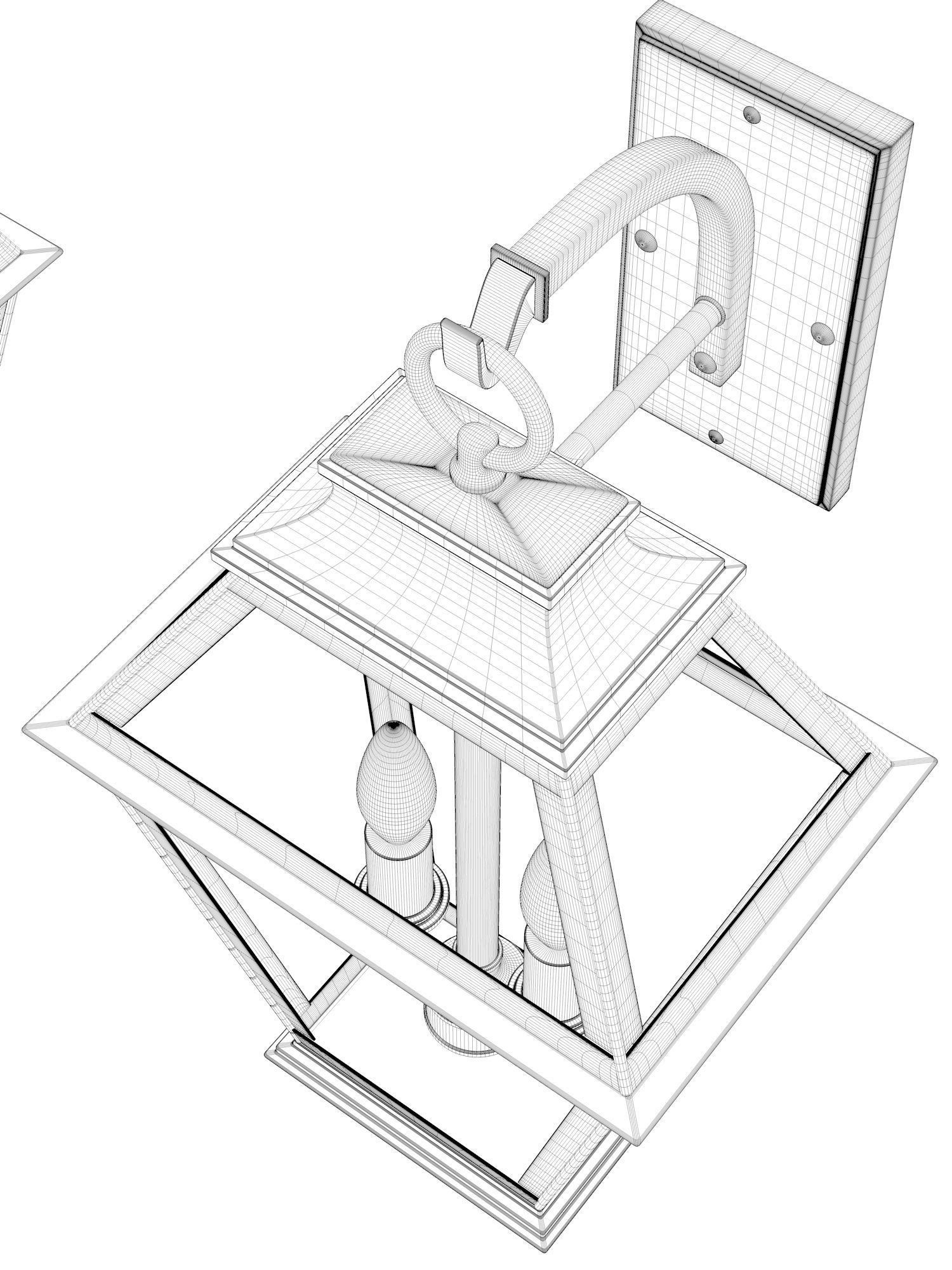 Cambridge Wall Lamp 3D model | CGTrader