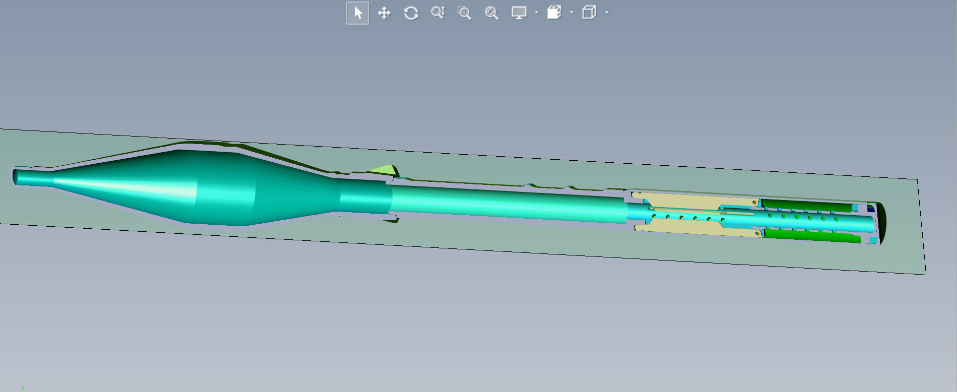 Grenade PG-7V for grenade launcher RPG 7 3D Printable Moulage 3D model ...