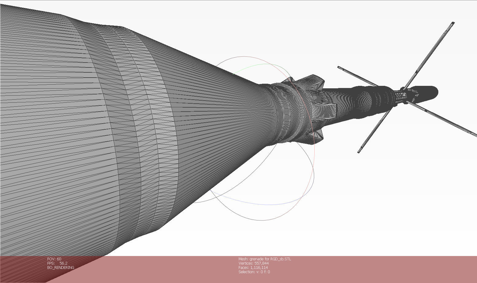 Grenade PG-7V for grenade launcher RPG 7 3D Printable Moulage 3D model ...