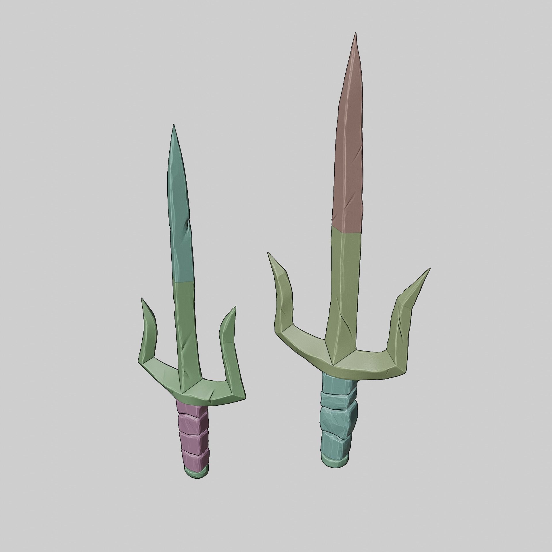 Raphael Twin Sai Teenage Mutant Ninja Turtles Total Mayhem 3D model 3D ...