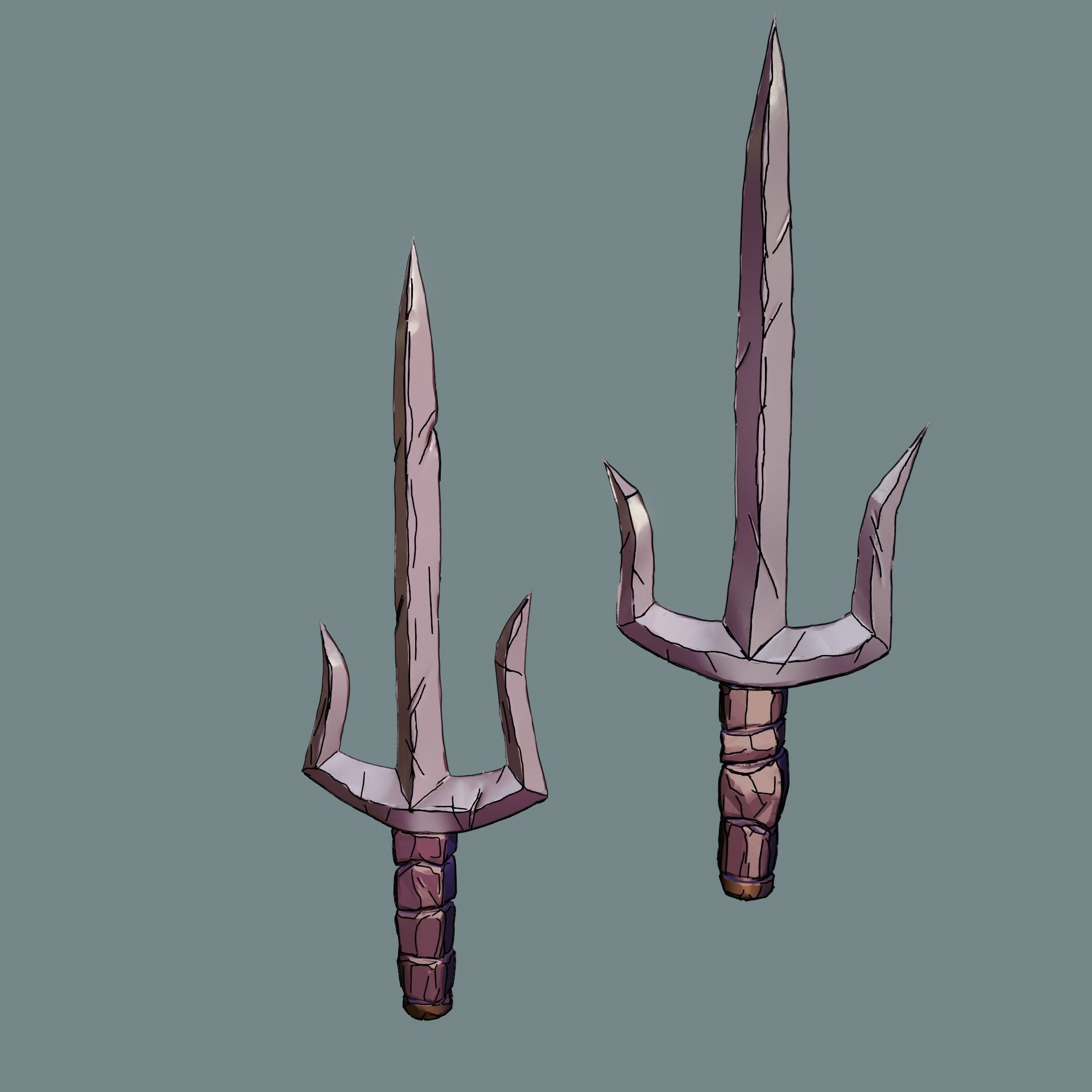 Raphael Twin Sai Teenage Mutant Ninja Turtles Total Mayhem 3D model 3D ...