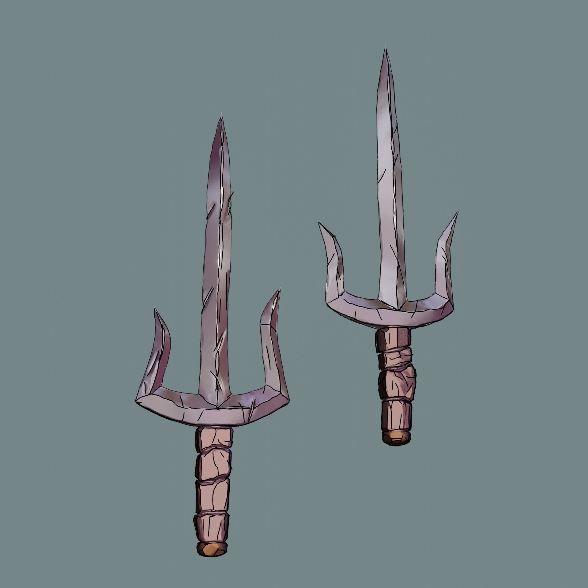 Raphael Twin Sai Teenage Mutant Ninja Turtles Total Mayhem 3D model 3D ...