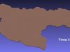 Romania 3D Map of Timis County 1 to 1000000 3D model 3D printable ...