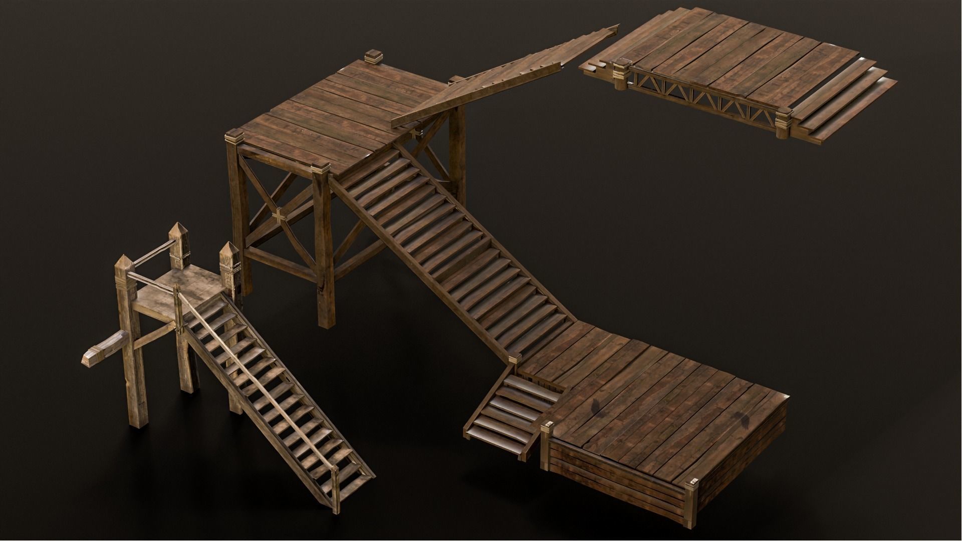 3D model Medieval Props Asset pack VR / AR / low-poly | CGTrader