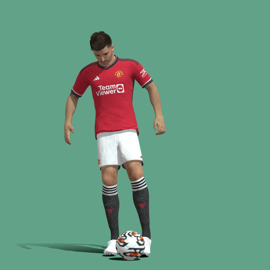 3D Rigged Mason Mount Manchester United 3D model animated rigged | CGTrader