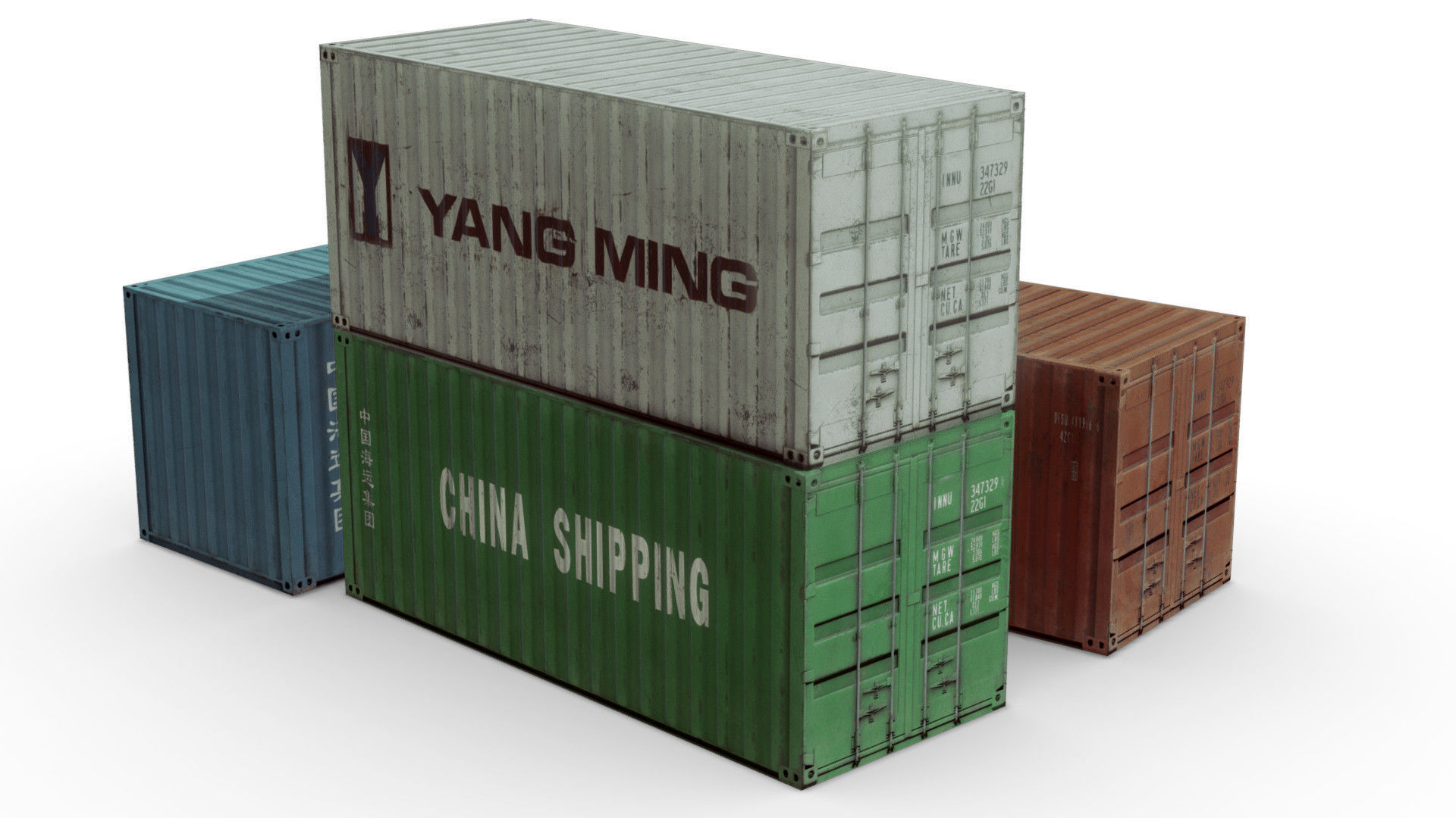Shipping containers free VR / AR / low-poly 3D model | CGTrader