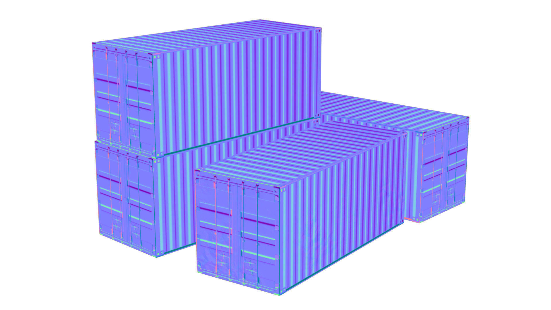 Shipping containers free VR / AR / low-poly 3D model | CGTrader