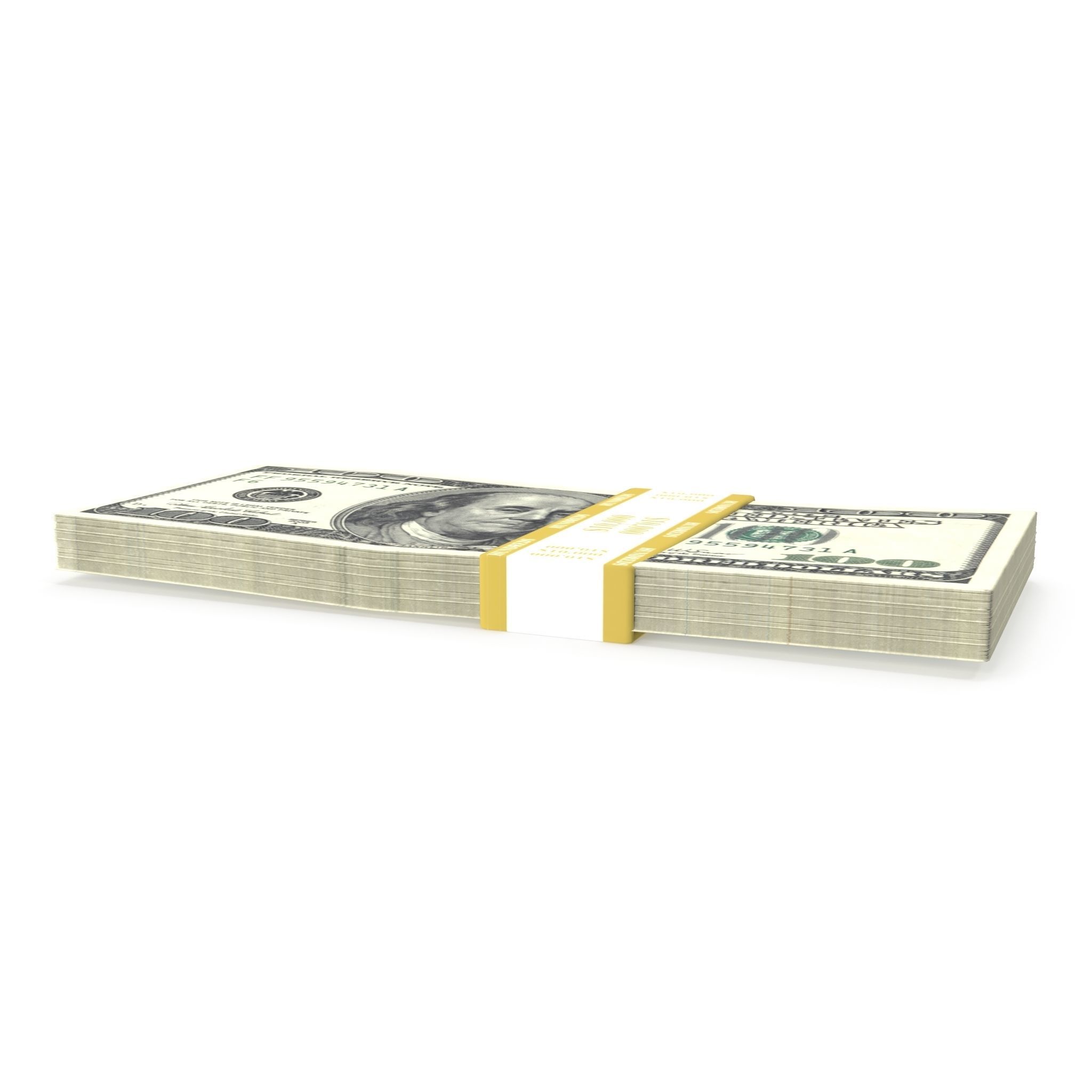 Set of 100 Dollar Bill Stack 3D model | CGTrader