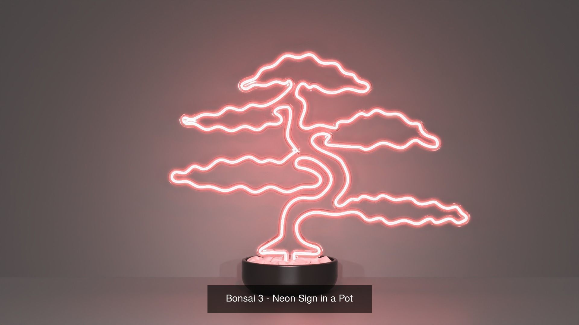 Bonsai Neon Signs - 3 Pack 3D Model Collection | CGTrader