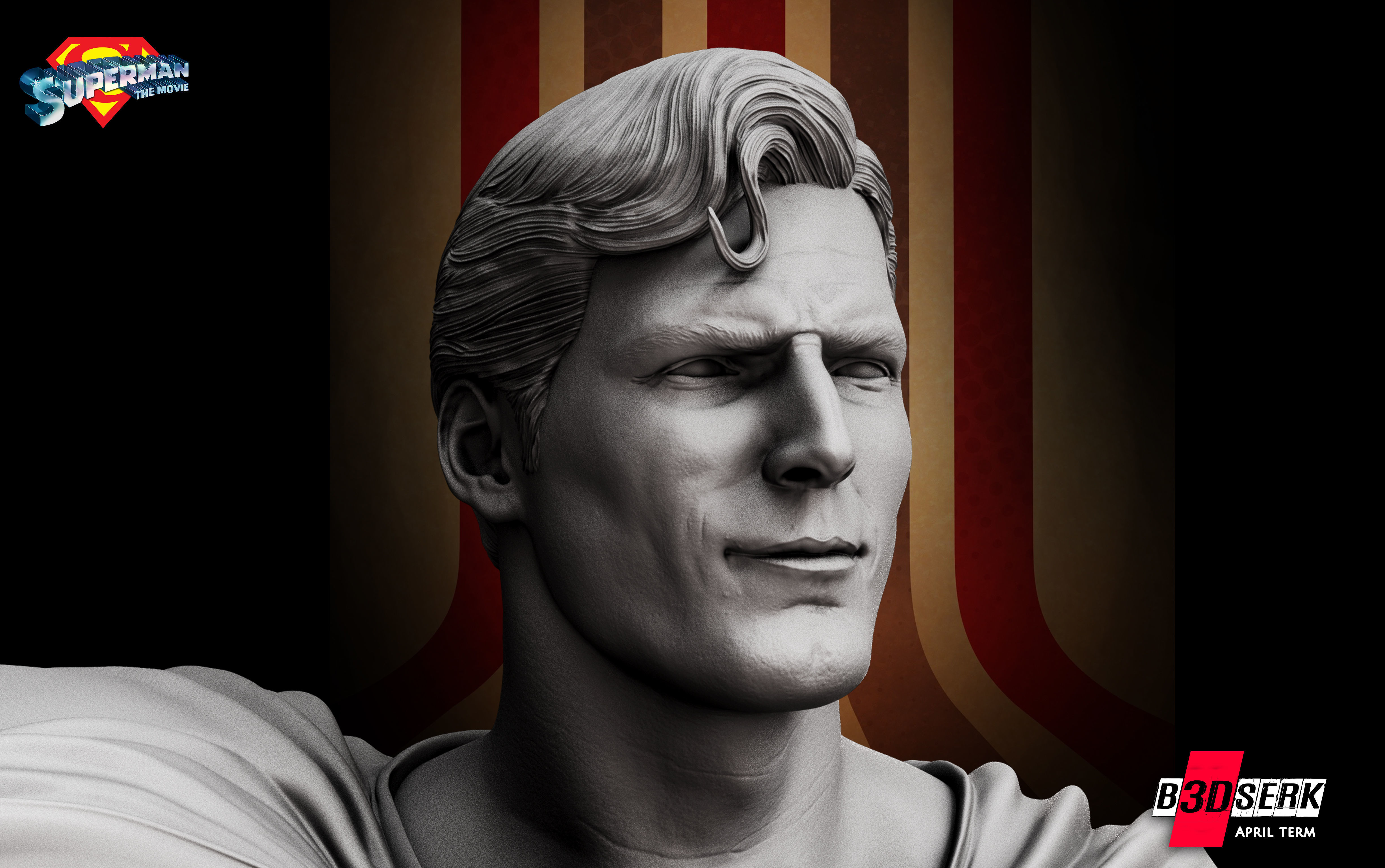 Superma 1978 Sculpture ready for printing free 3D model 3D printable ...
