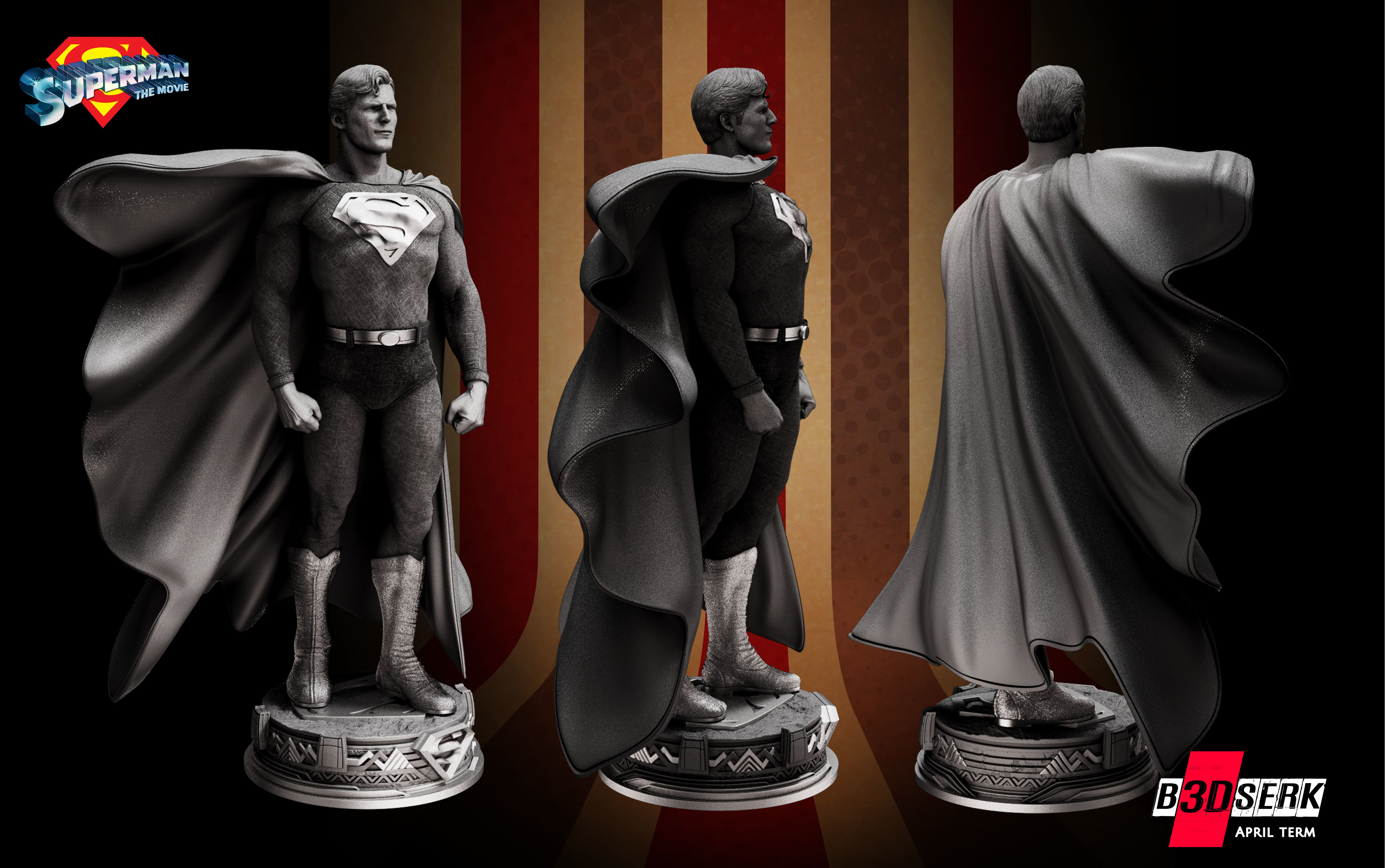 Superma 1978 Sculpture ready for printing free 3D model 3D printable ...