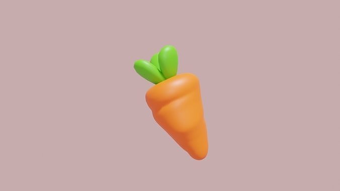 3D model Low Poly Carrot VR / AR / low-poly | CGTrader