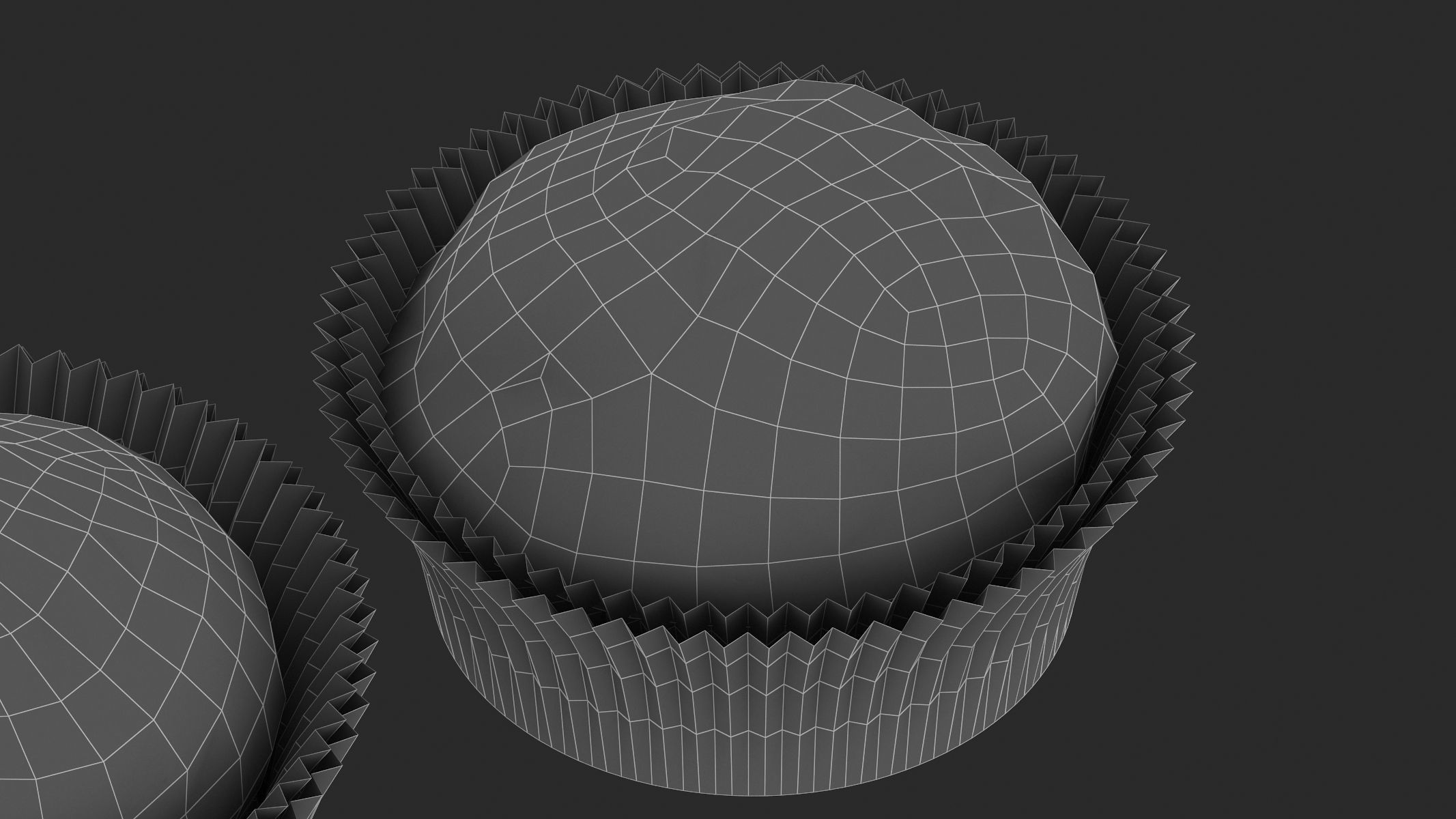 3D model Muffin Low Poly PBR Realistic VR / AR / low-poly | CGTrader