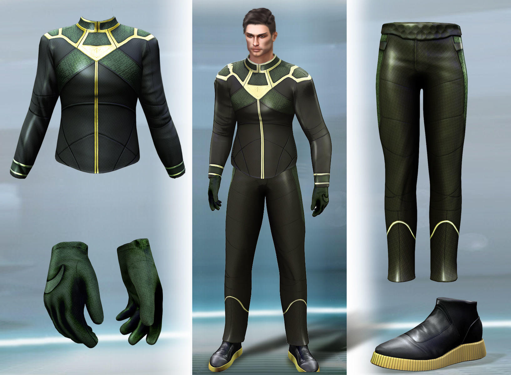 3D model M Romulan Outfit VR / AR / low-poly | CGTrader